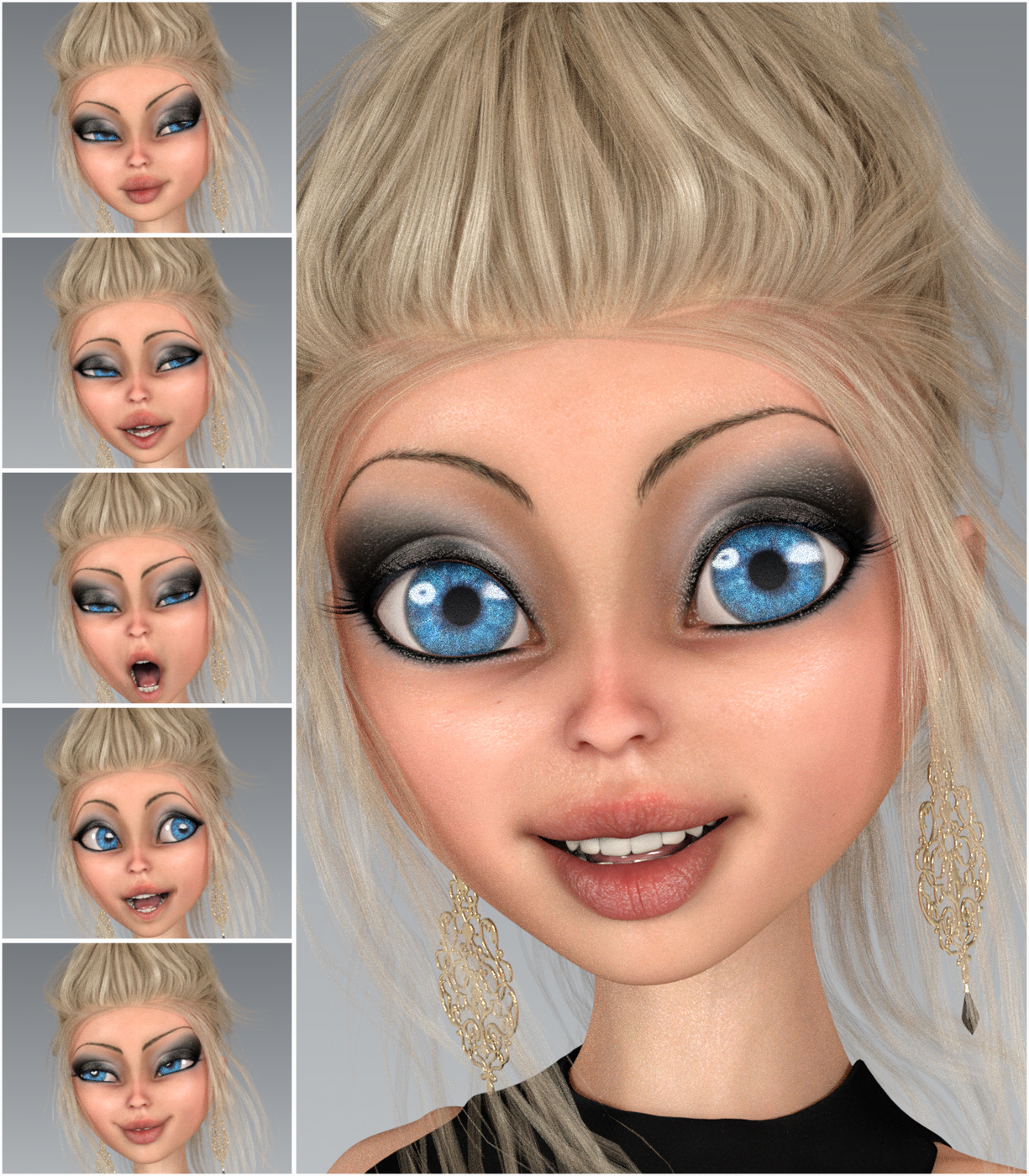 EXPRESSIONS NATA 3 | Daz 3D