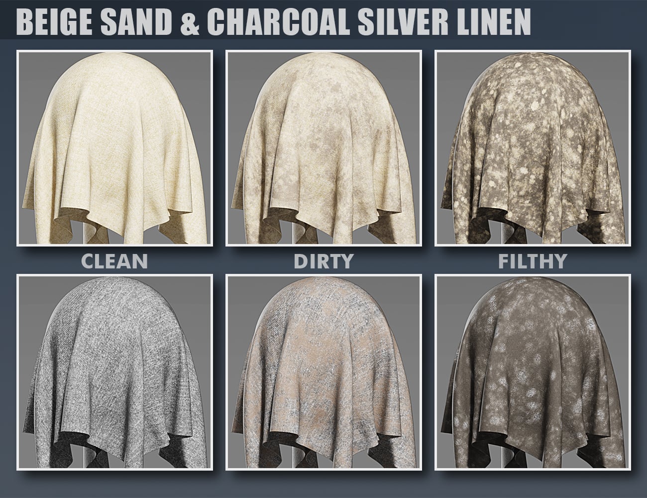 DD PBR Linen Fabric Shaders for Iray | Daz 3D