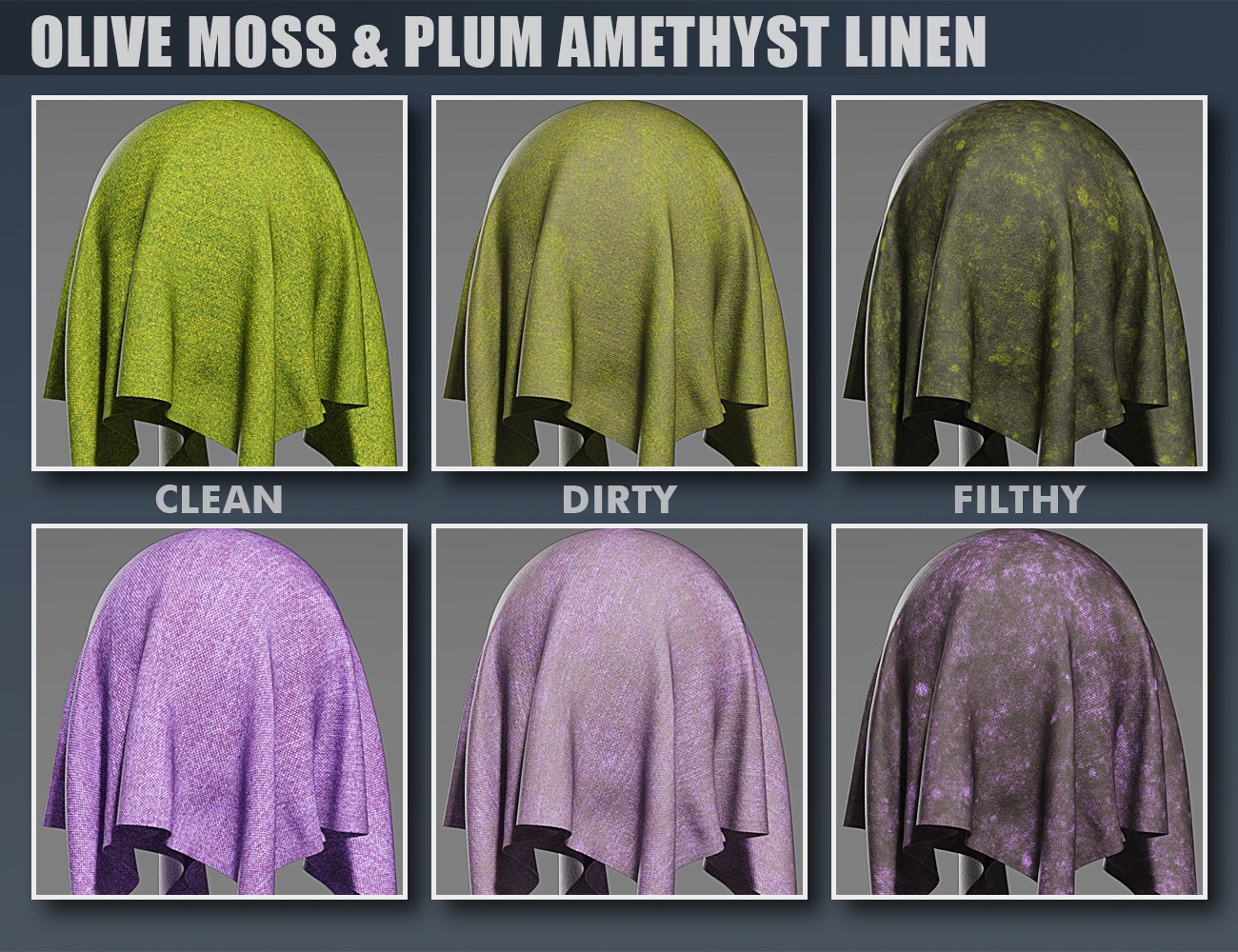 DD PBR Linen Fabric Shaders for Iray | Daz 3D