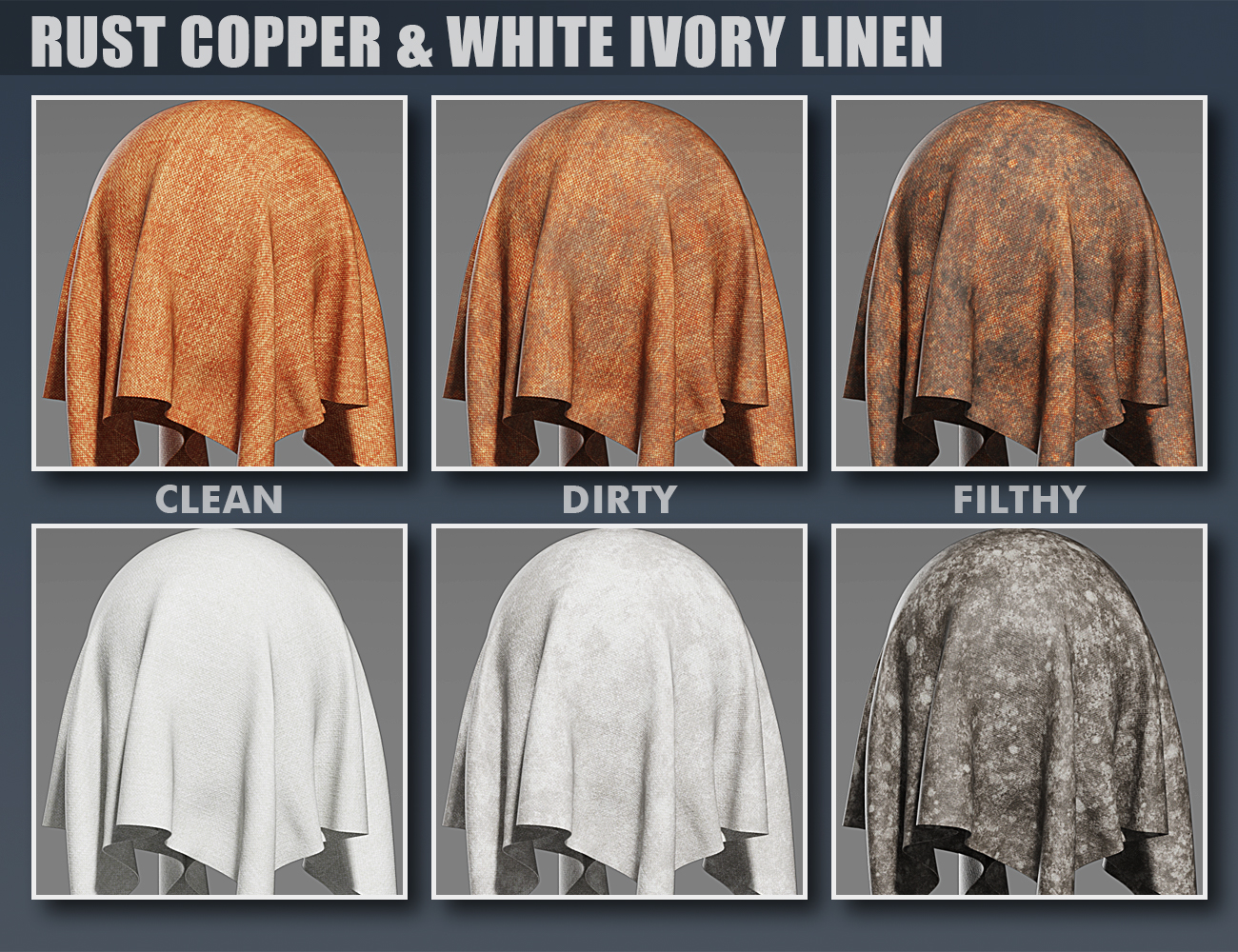 DD PBR Linen Fabric Shaders for Iray | Daz 3D