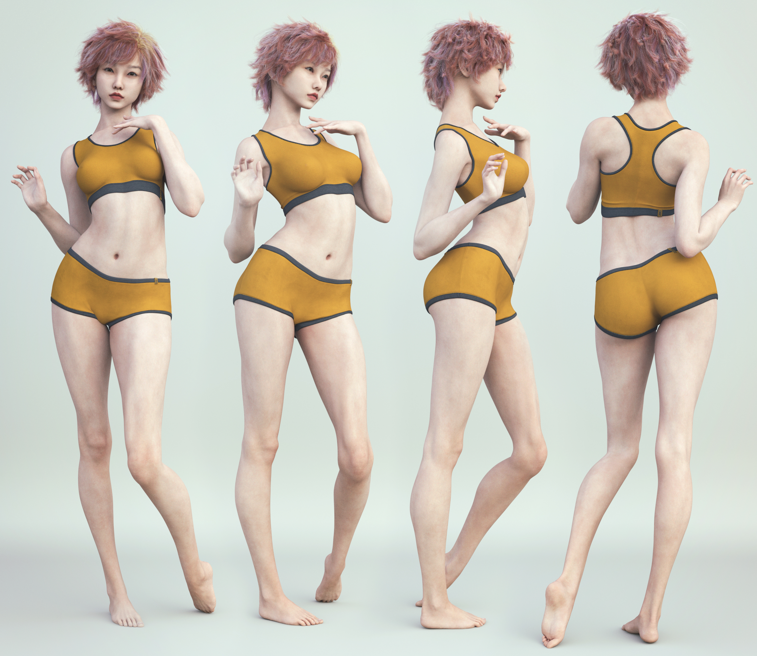 CNB Long Fei Hu HD Character, dForce Clothing and Hair Bundle for Genesis 9 | Daz 3D