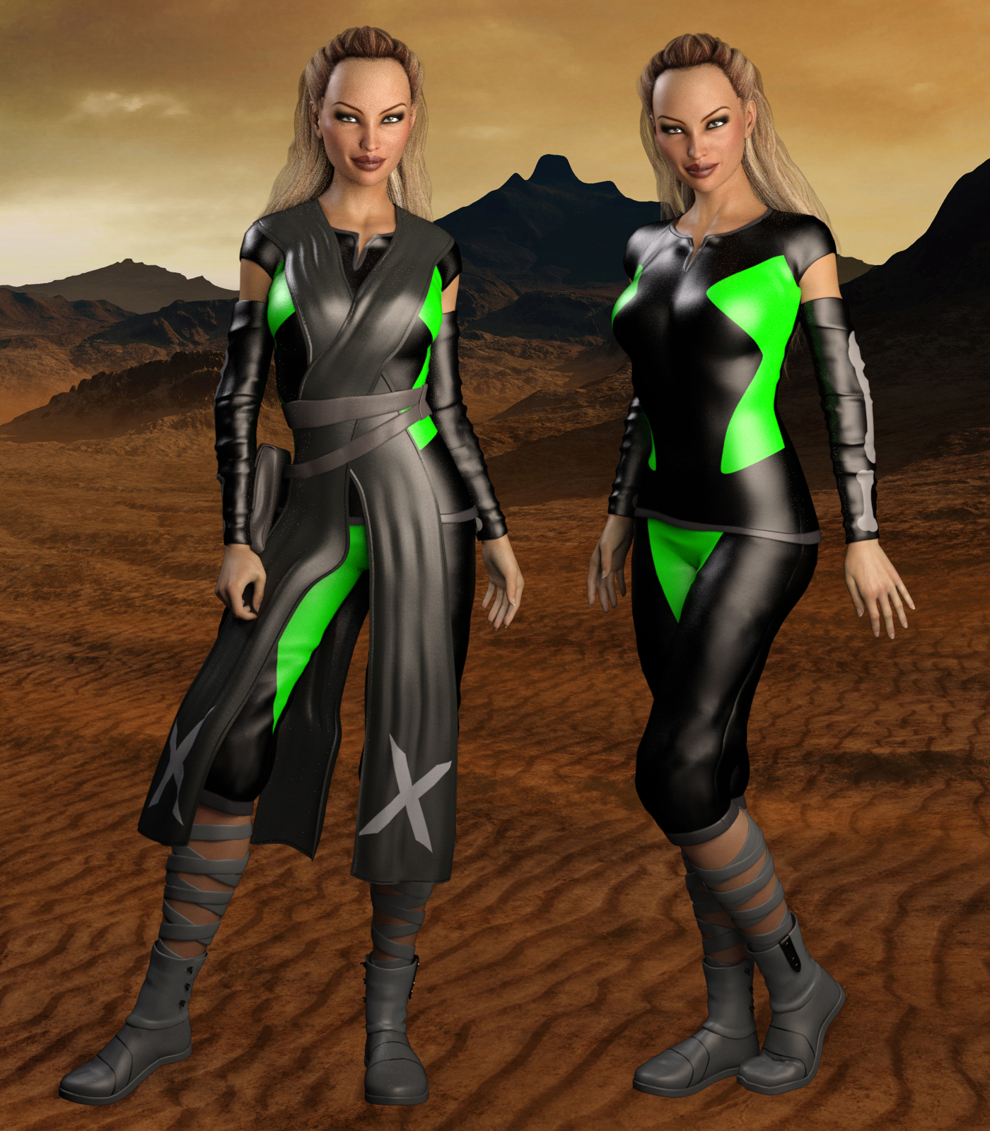BLACKHAT:FUTURISTIC - Rebel Star for Gen2 Female | Daz 3D