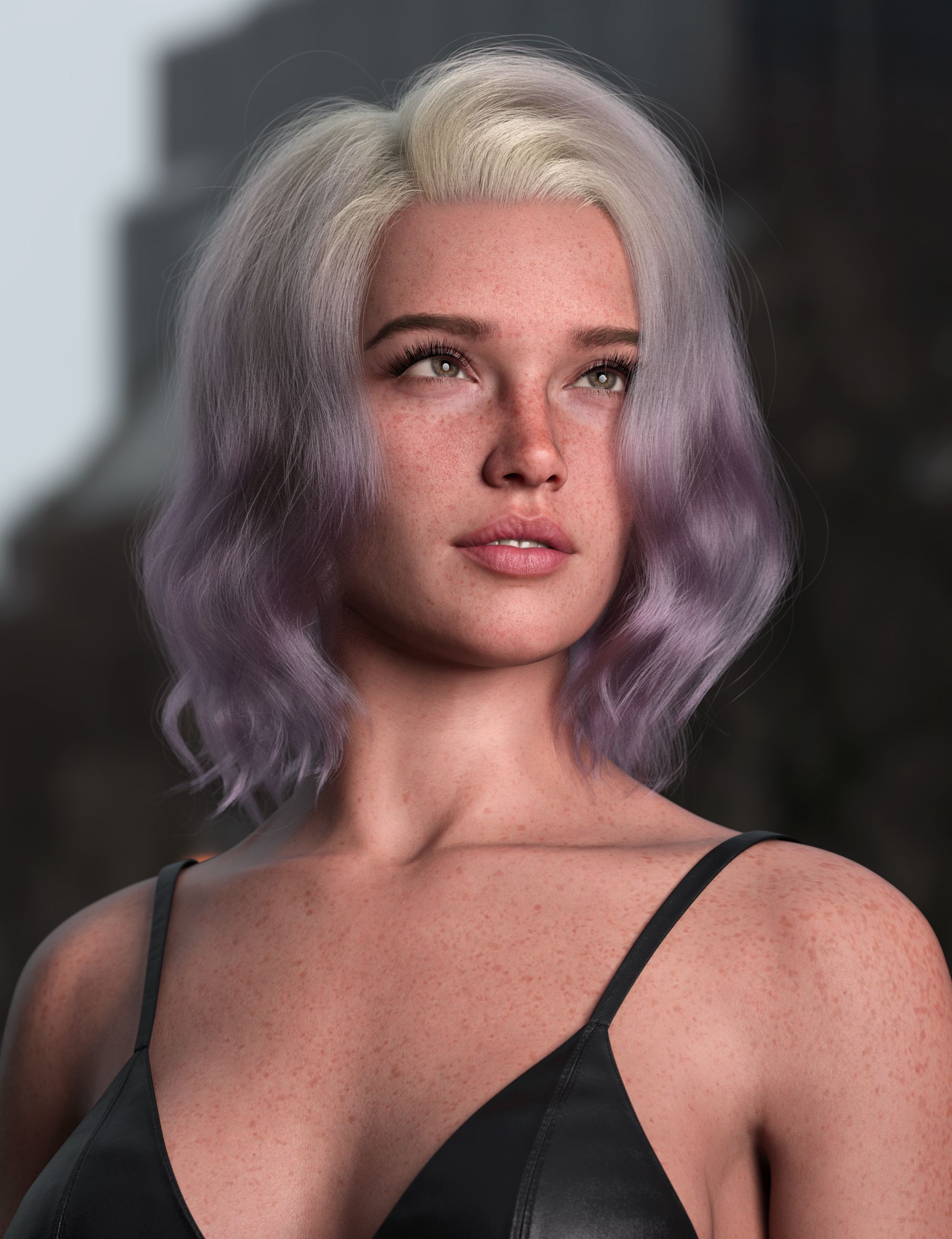 dForce Strand-Based Top Wave Long Bob Hair Color Expansion | Daz 3D