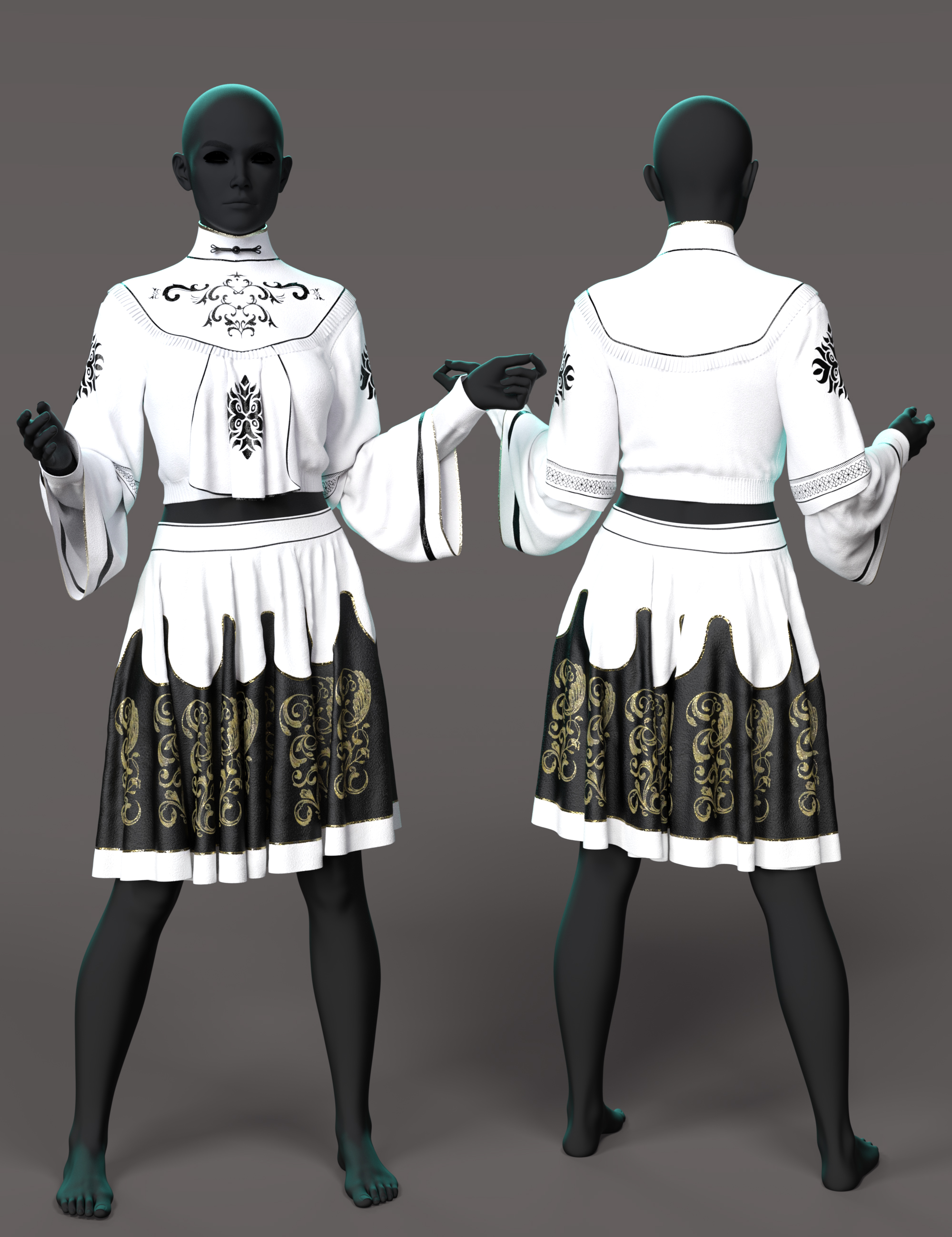 dForce AH Ying Xin Outfit For Genesis 9 | Daz 3D