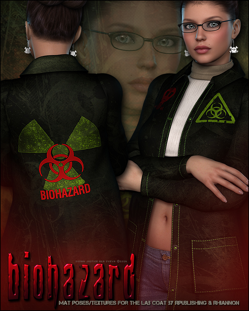 Biohazard for Lab Coat | Daz 3D