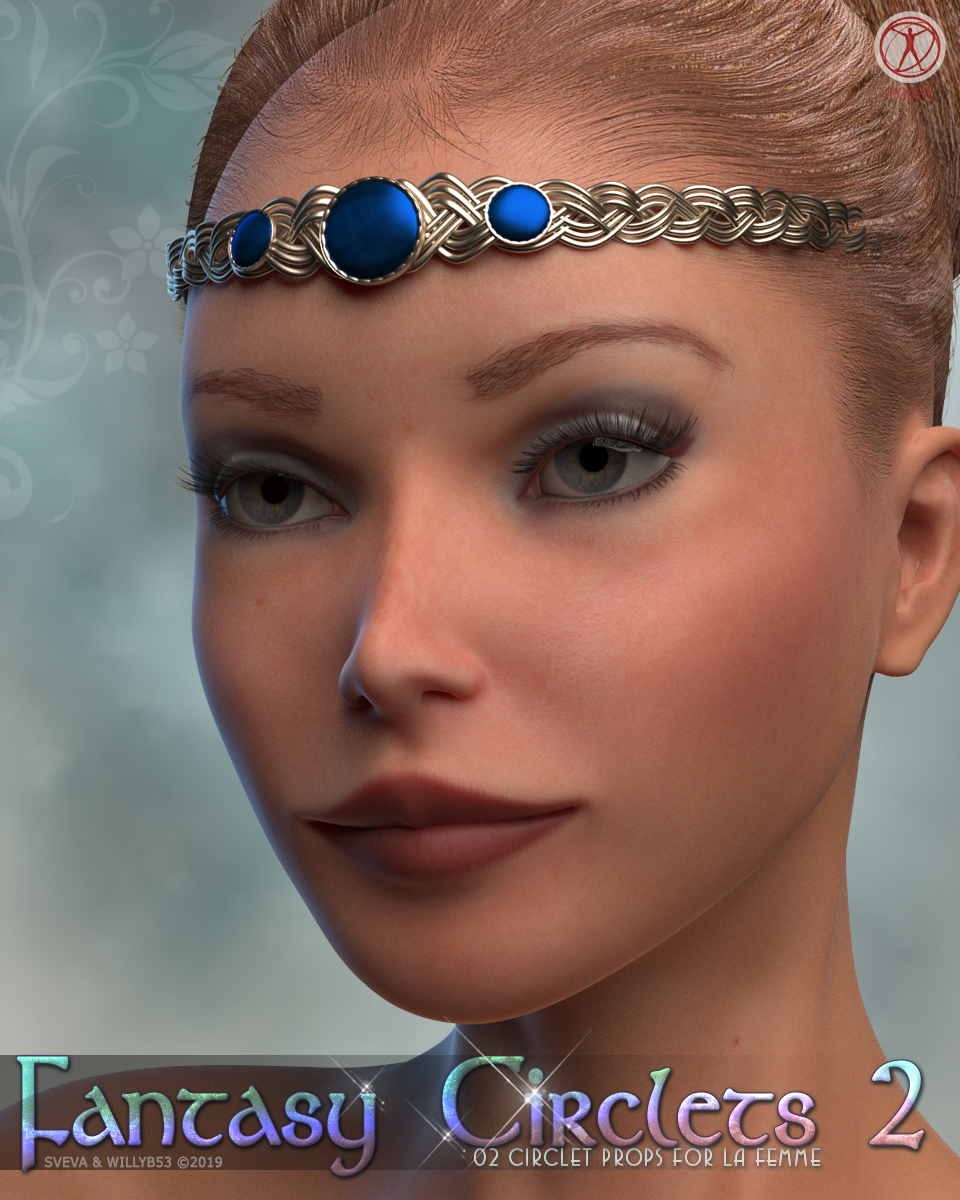 Fantasy Circlets 2 for La Femme | Daz 3D