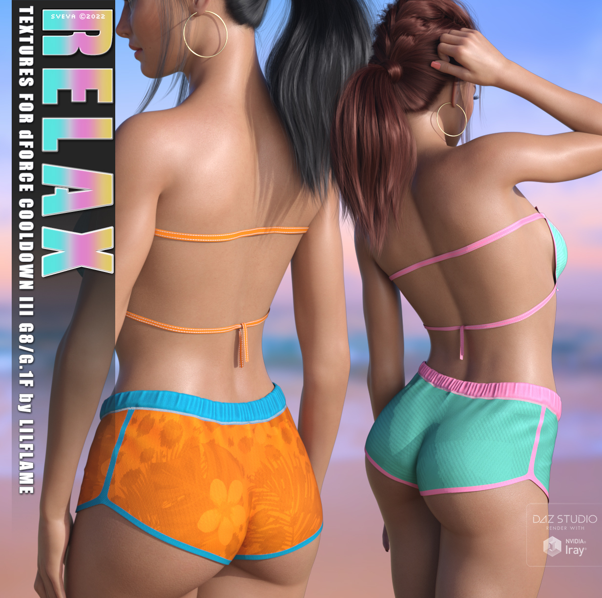 Relax Textures for dForce Cooldown III | Daz 3D