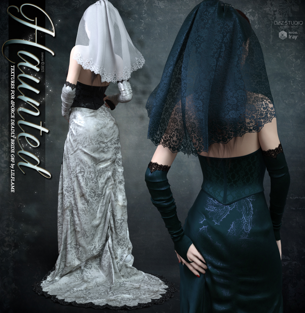 Haunted for dForce Deadly Bride G8F | Daz 3D