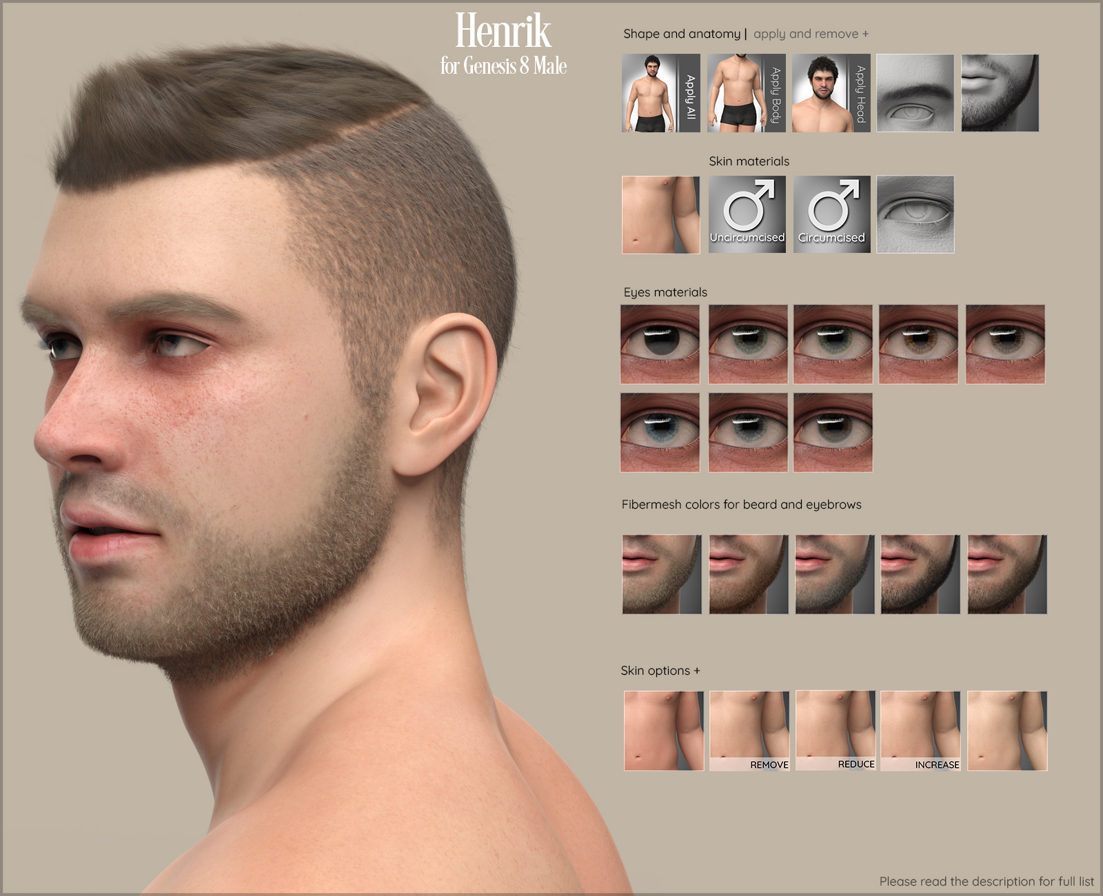 CGI Henrik for Genesis 8 Male | Daz 3D