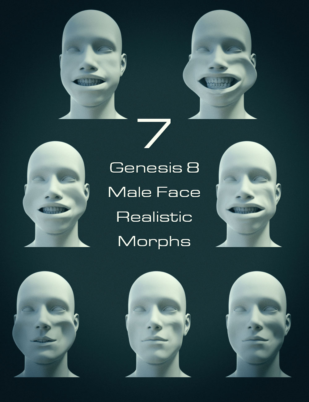 GNBD SkyFall Face Morphs and Poses for Genesis 8 Male | Daz 3D