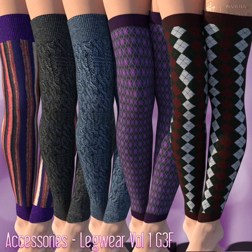 Accessories - Legwear Volume 1 - Genesis 3 Female | Daz 3D