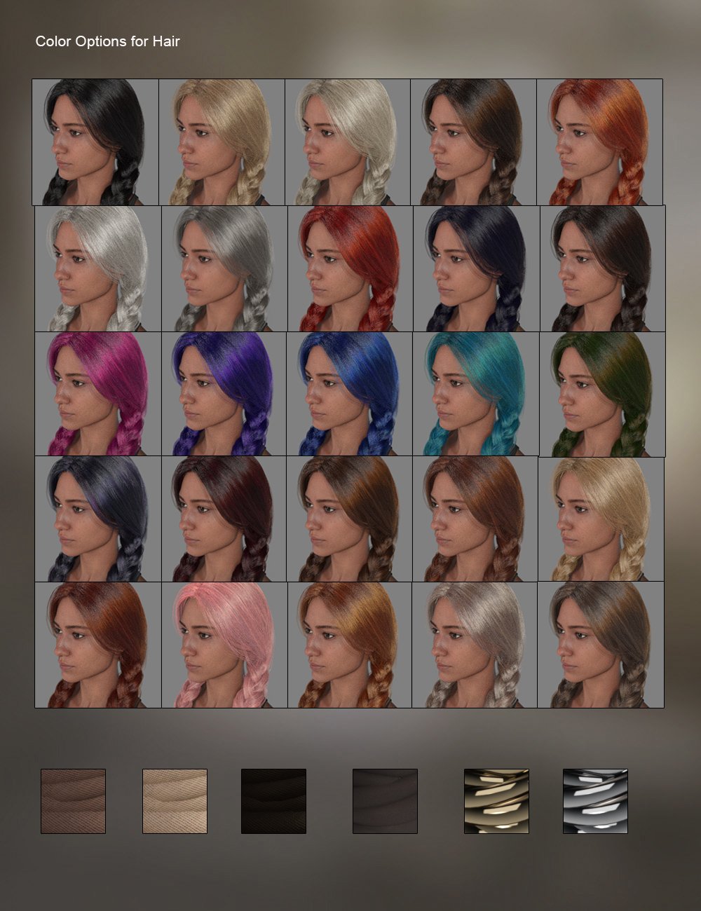 Cheyenne Braids for Genesis 9 | Daz 3D