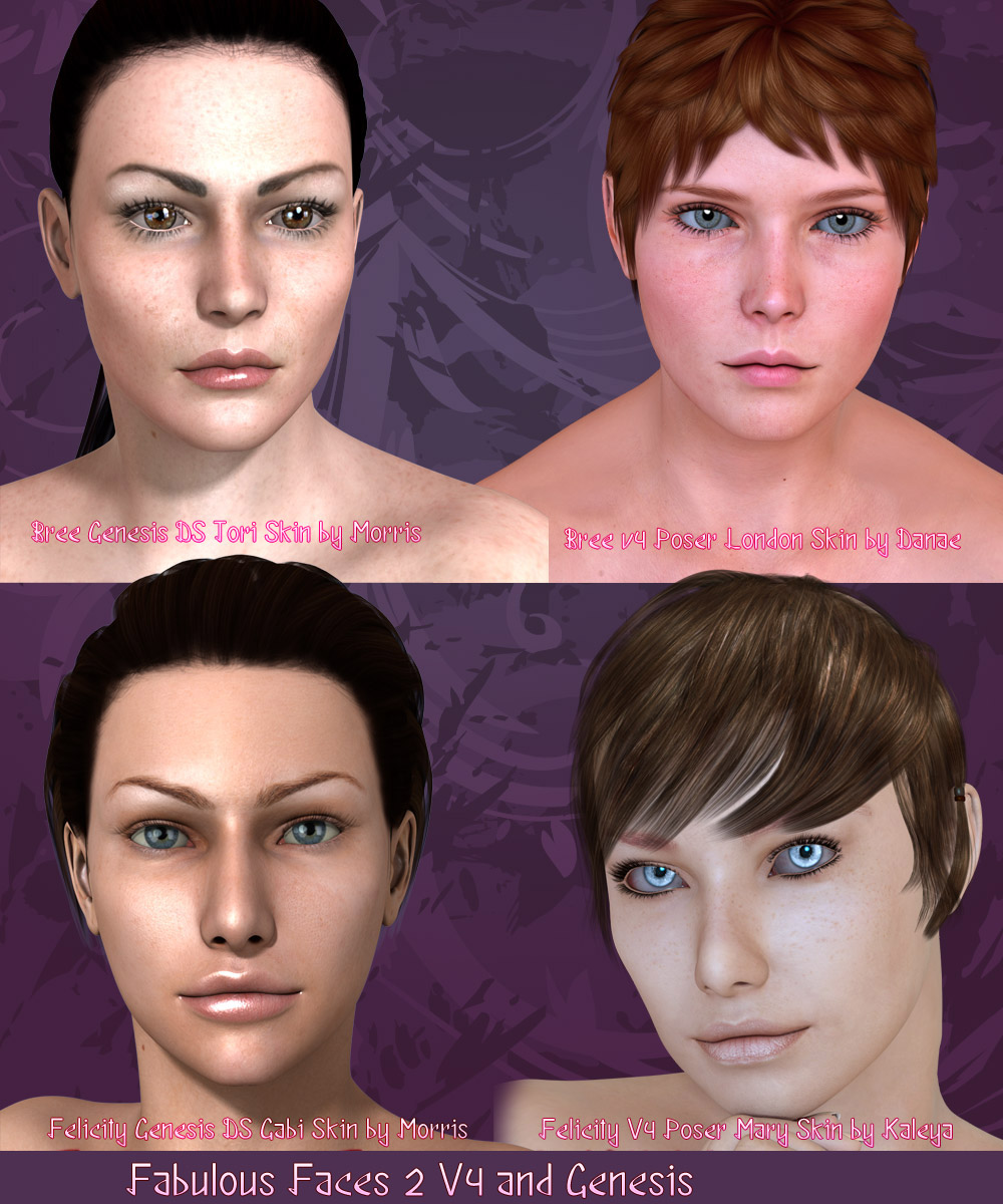 Fabulous Faces 2 V4/Genesis | Daz 3D