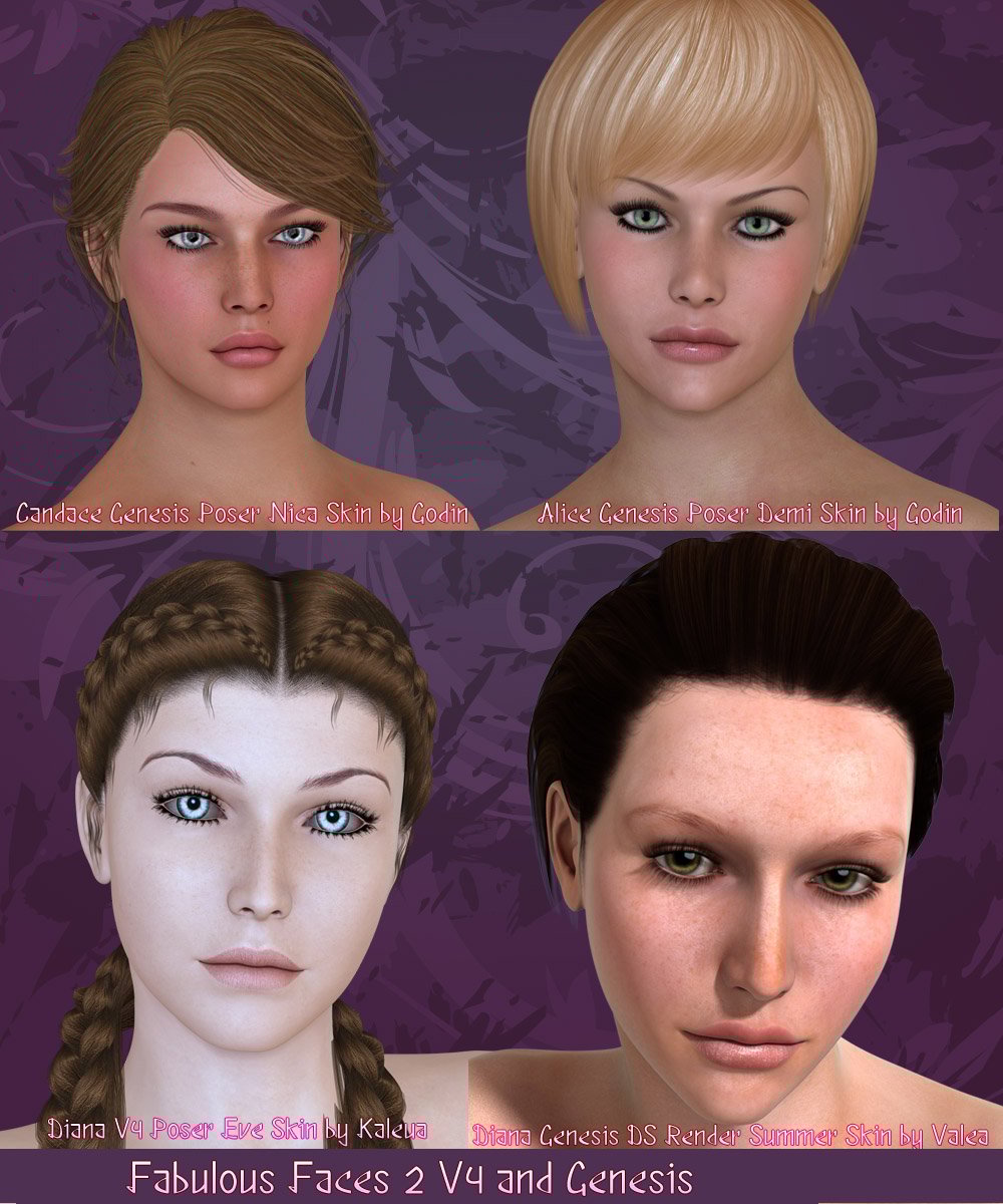 Fabulous Faces 2 V4/Genesis | Daz 3D