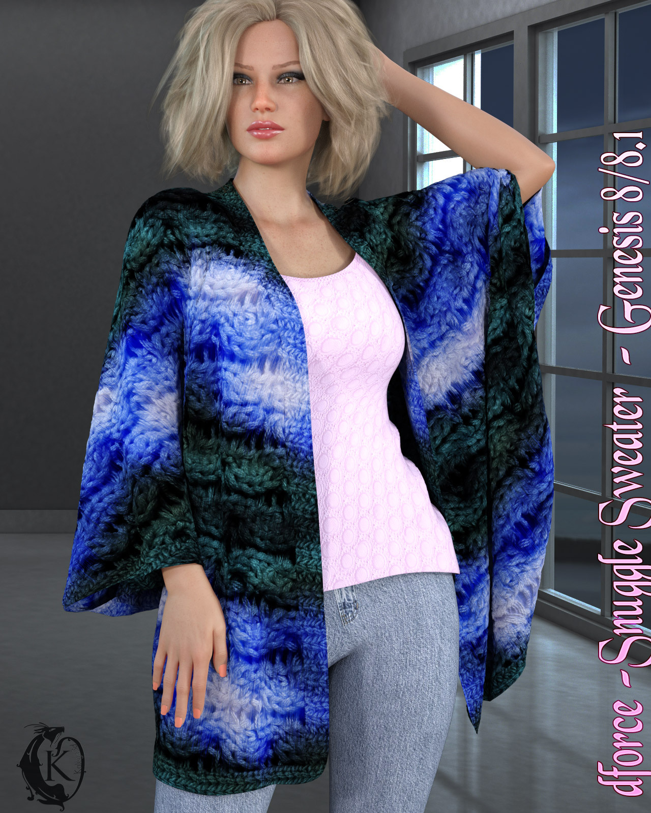 dforce - Snuggle Sweater - Genesis 8 | Daz 3D