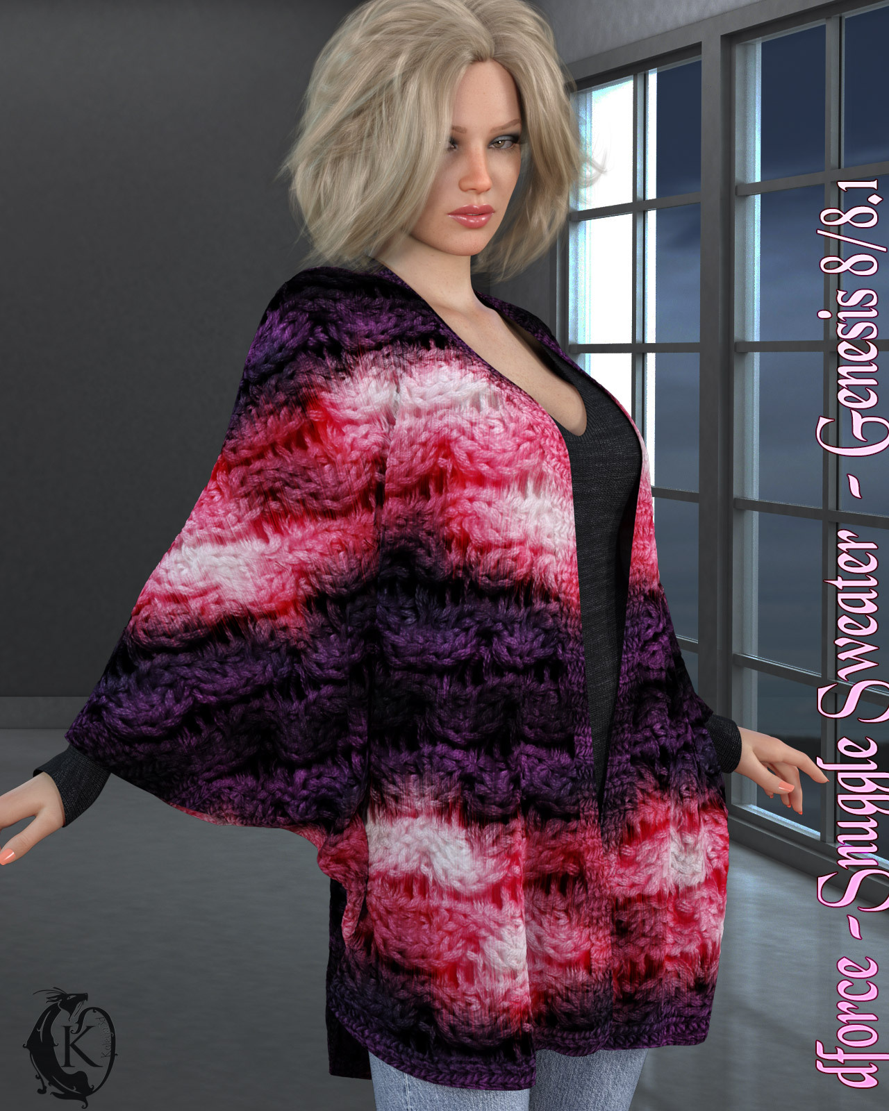 dforce - Snuggle Sweater - Genesis 8 | Daz 3D