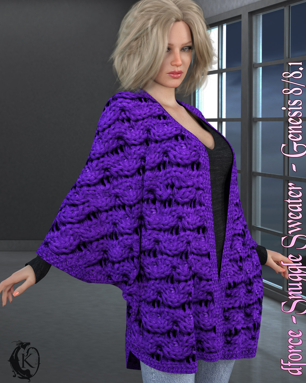 dforce - Snuggle Sweater - Genesis 8 | Daz 3D