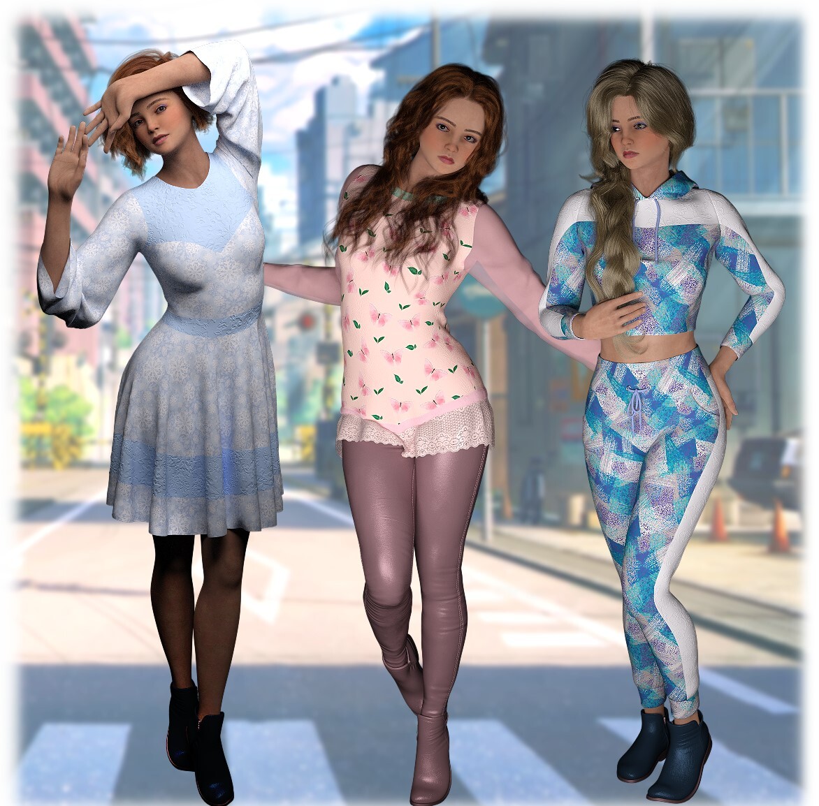 Ally G9 &Cozy Outfit | Daz 3D