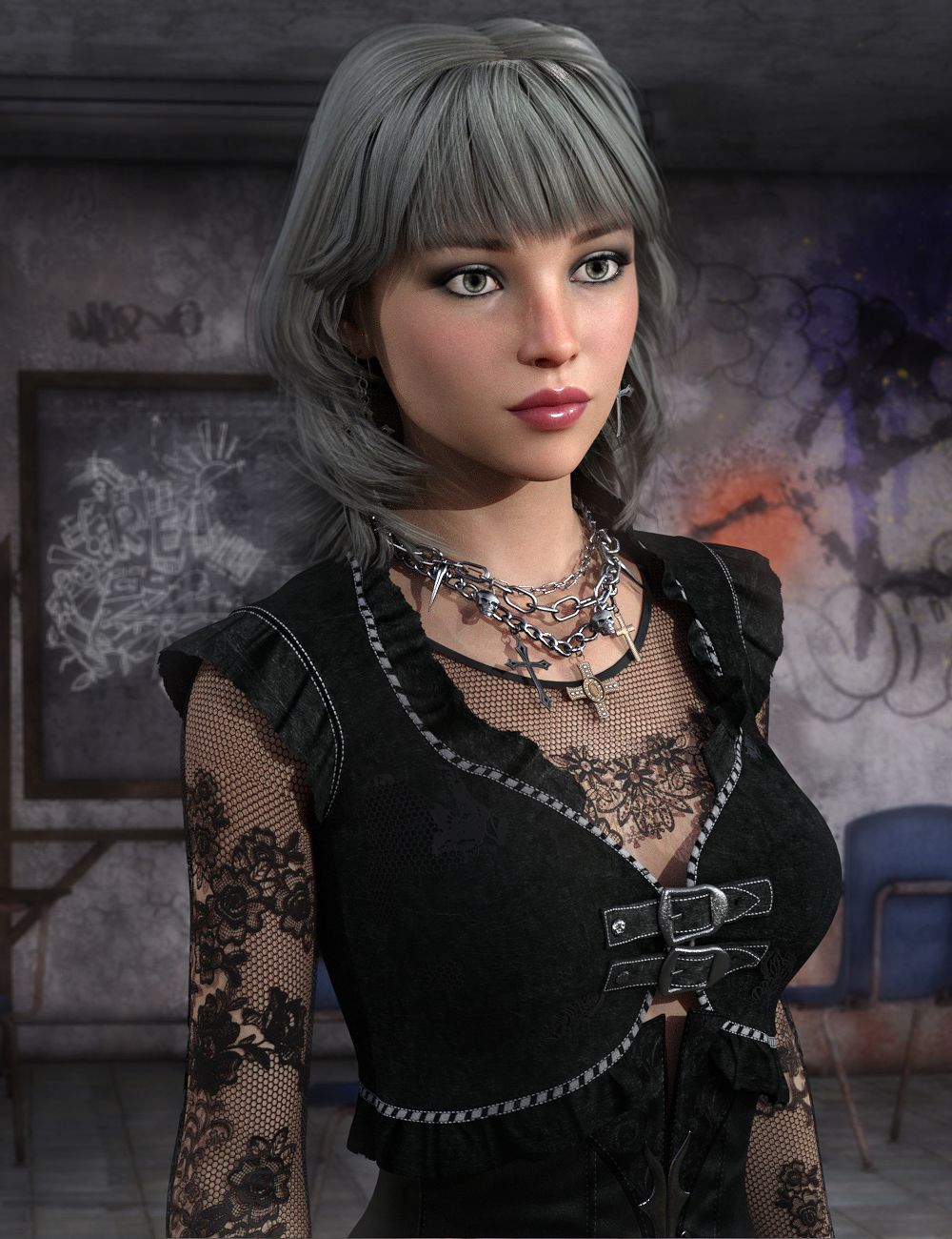 Leah Hair Expansion Daz 3d