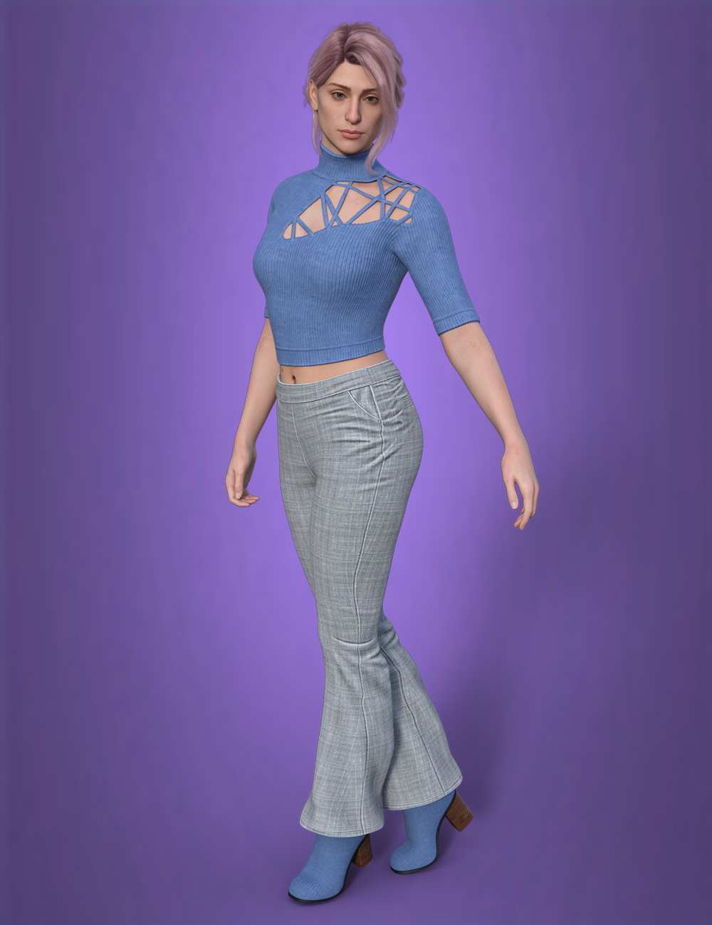 dForce Tight Sweater Outfit for Genesis 9 | Daz 3D