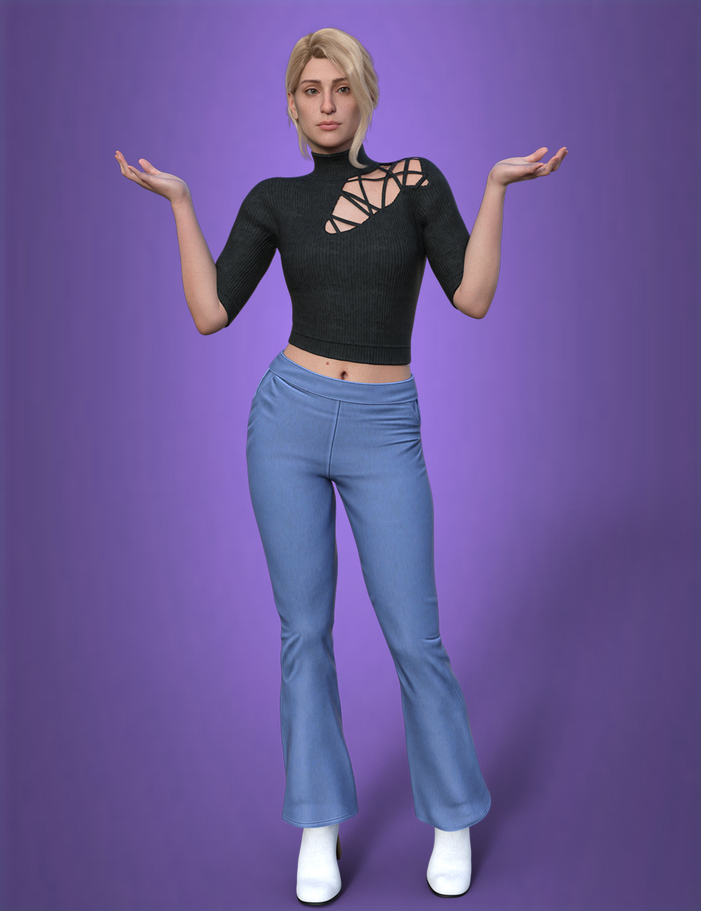 dForce Tight Sweater Outfit for Genesis 9 | Daz 3D