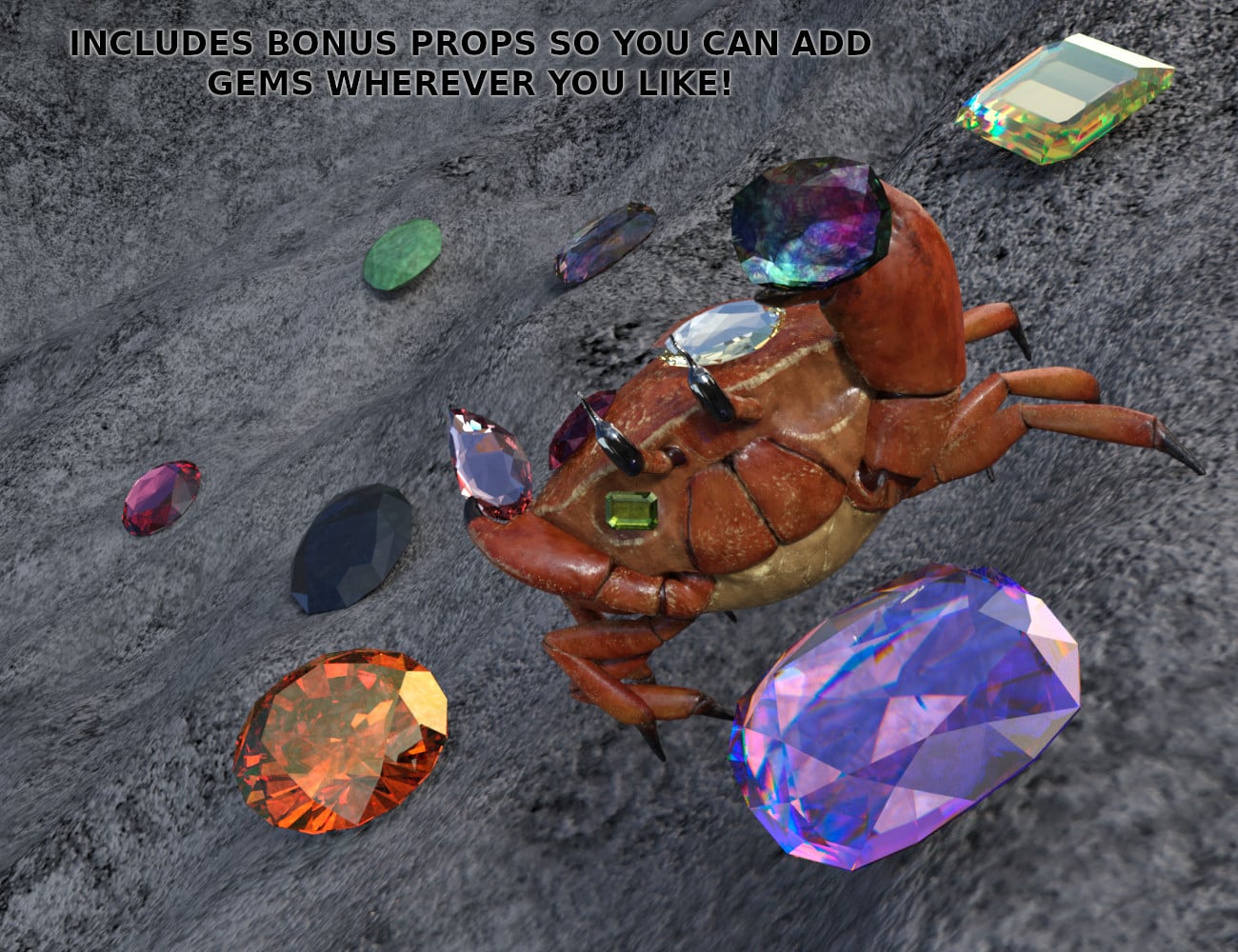 SF Gemling Body Jewel Megapack Genesis 9 | Daz 3D