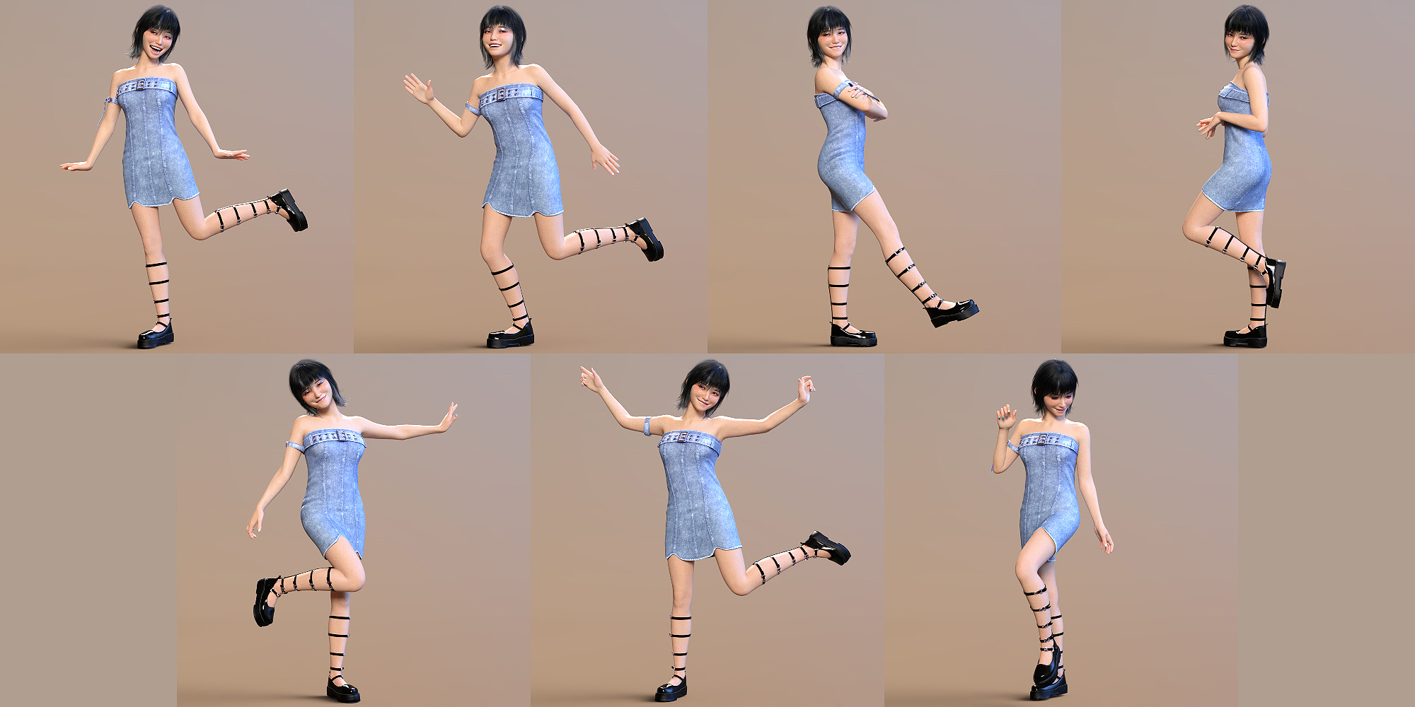 Youthful Pose and Expression for Genesis 9 | Daz 3D