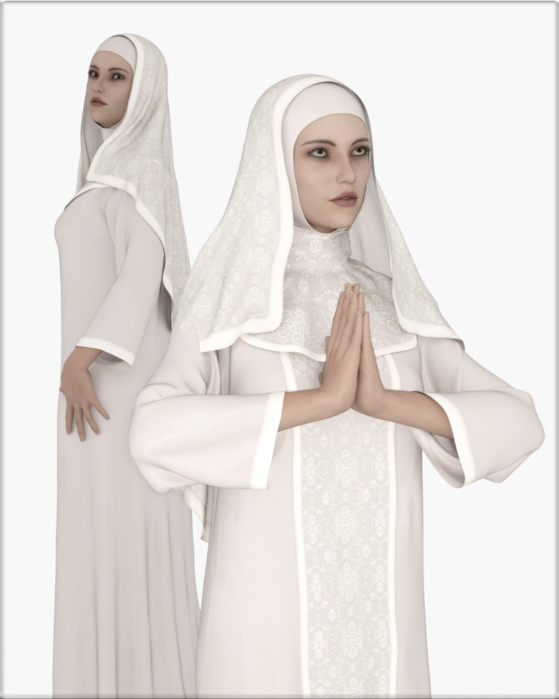Faxhion - dForce Nun Costume | Daz 3D