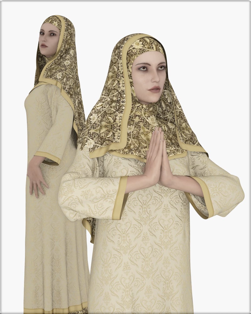 Faxhion - dForce Nun Costume | Daz 3D