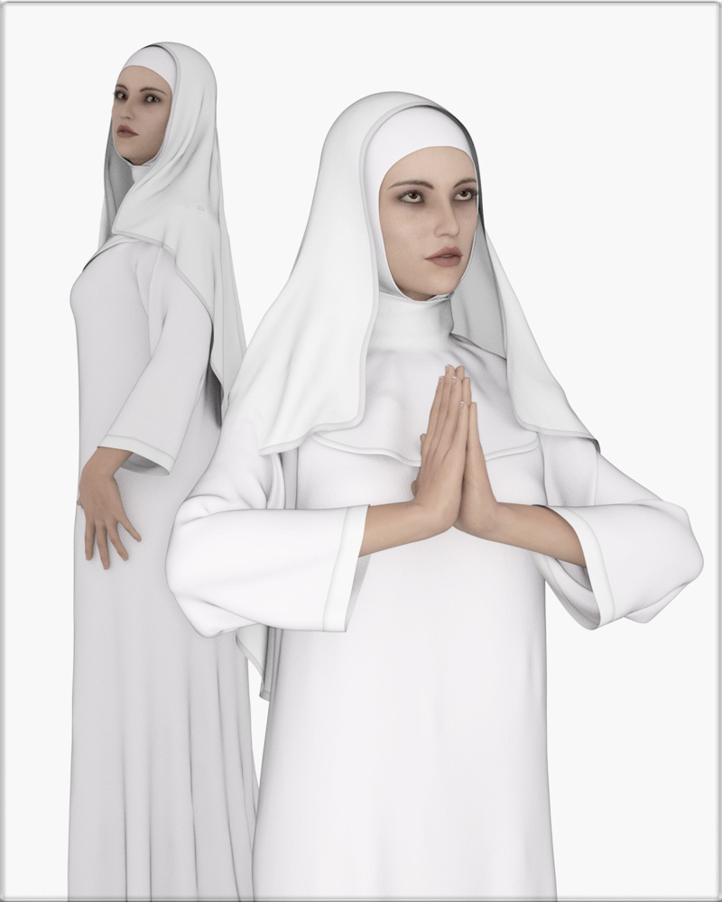 Faxhion - dForce Nun Costume | Daz 3D
