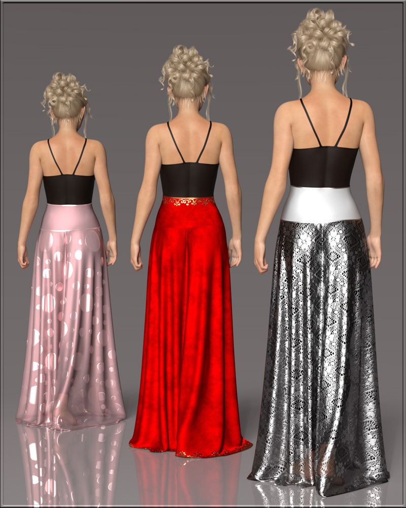 VYK Separates - Double Slit Skirt | Daz 3D