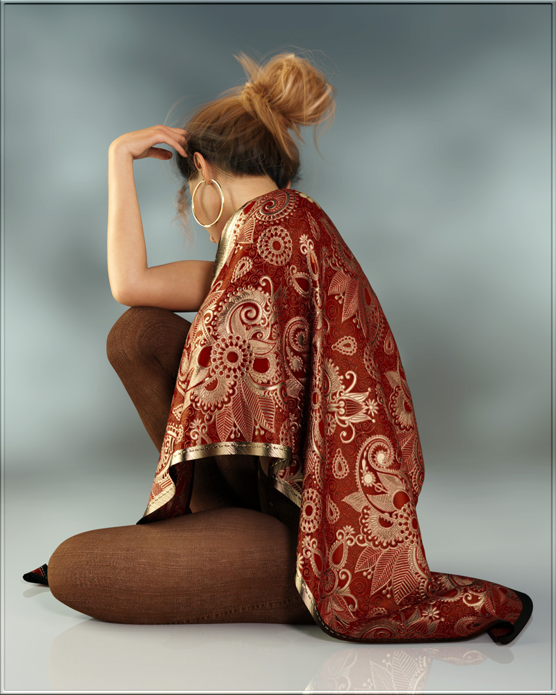 VYK Separates - Boho Shawl | Daz 3D