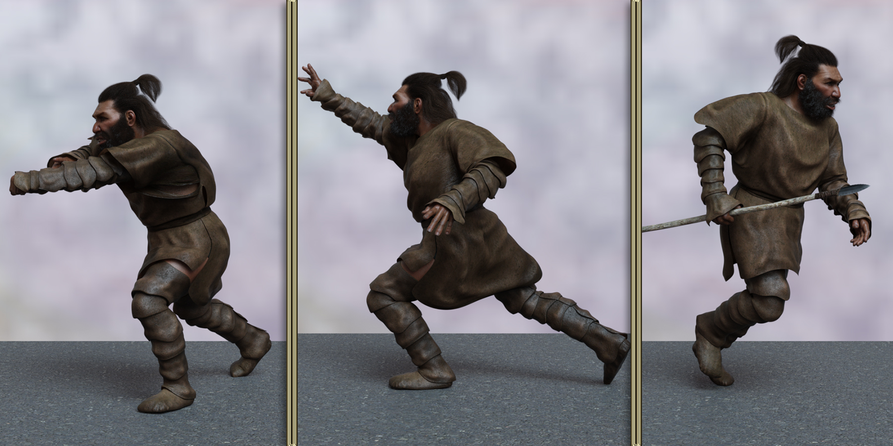 Primal Poses for Neanderthal 9 | Daz 3D