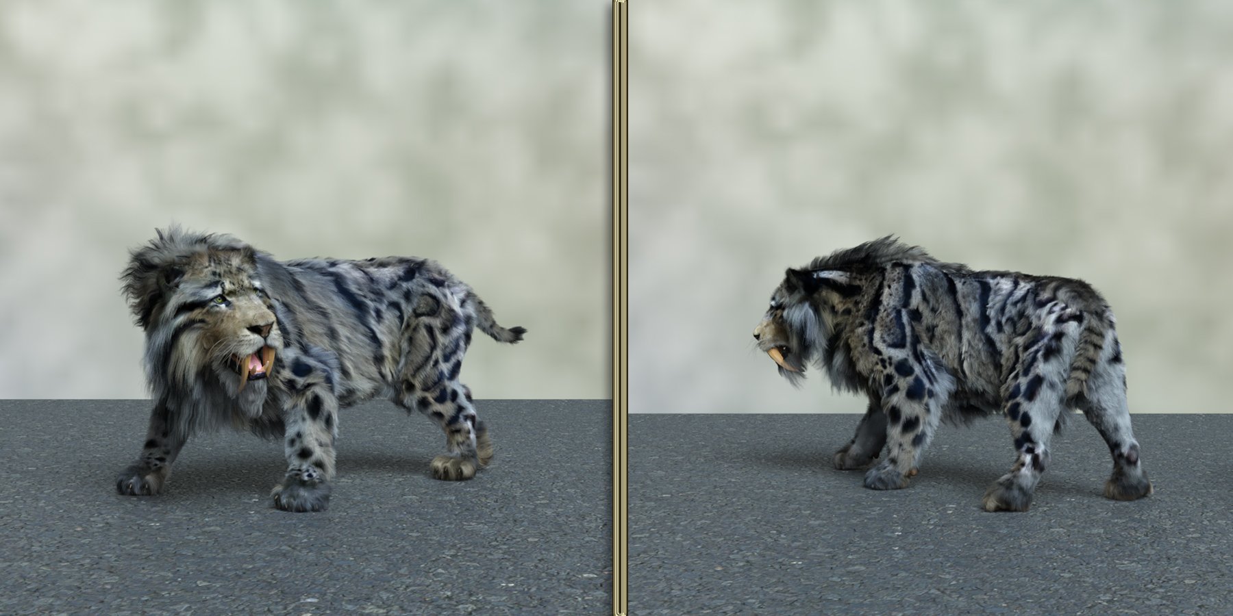 Smilo Poses for AM Smilodon | Daz 3D