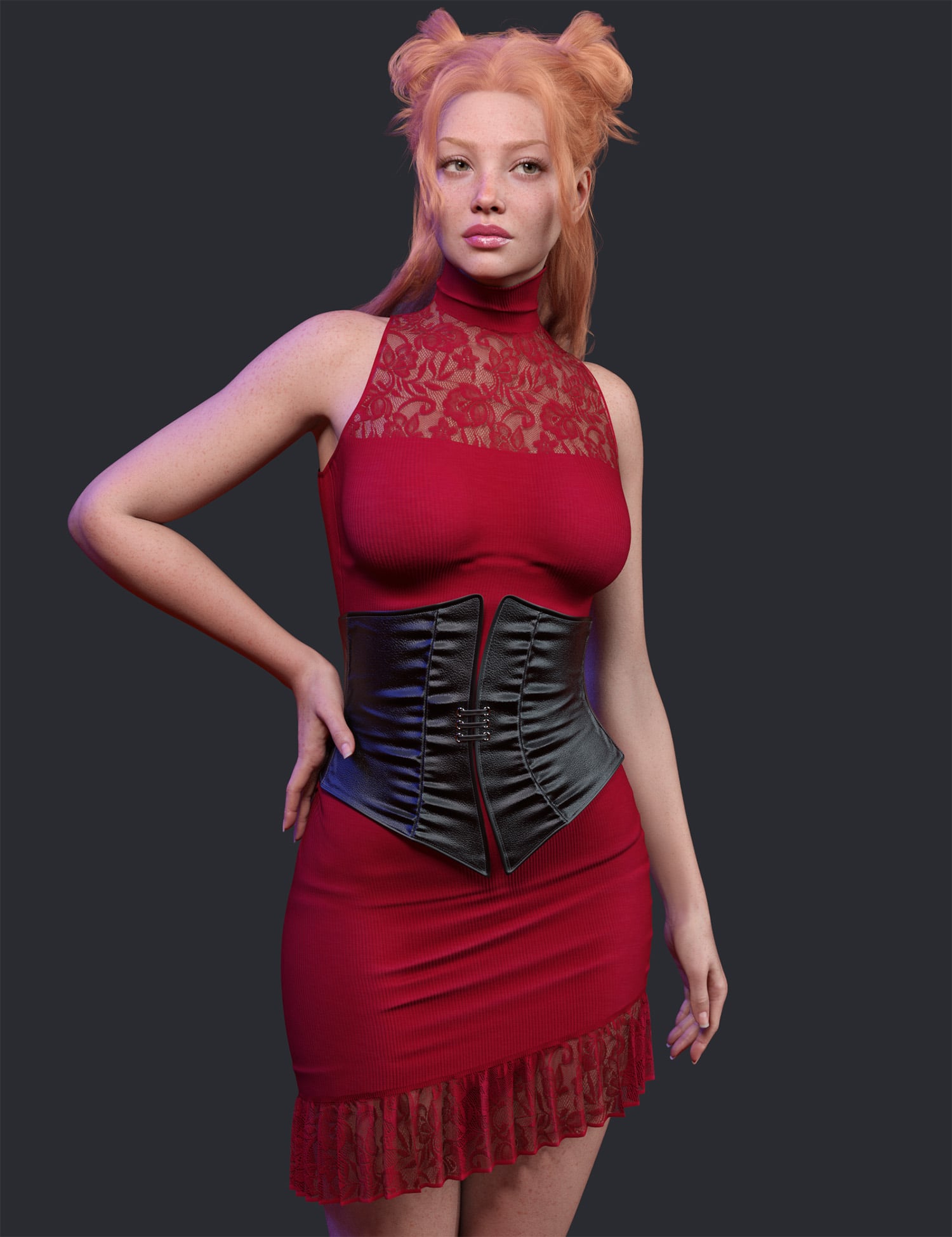 dForce Candid Slim Dress for Genesis 9 | Daz 3D