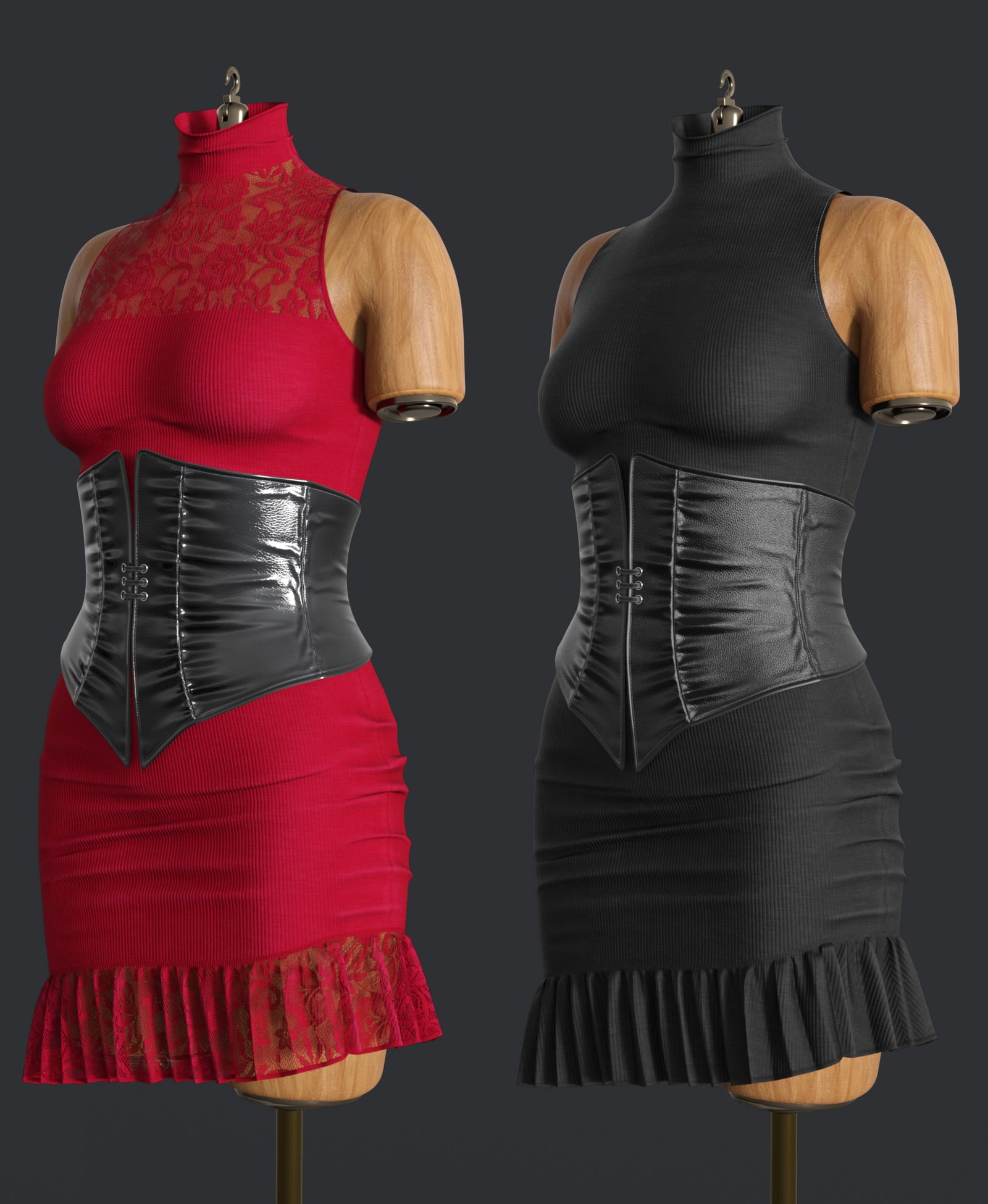 dForce Candid Slim Dress for Genesis 9 | Daz 3D