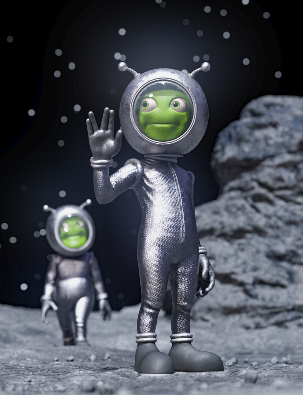 Aliens for Mister Bobble | Daz 3D