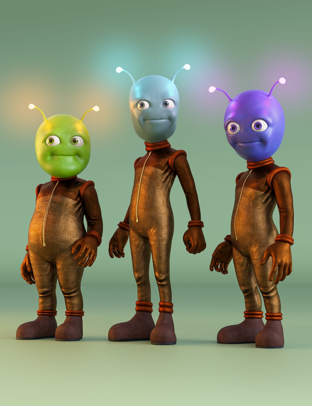 Aliens for Mister Bobble | Daz 3D