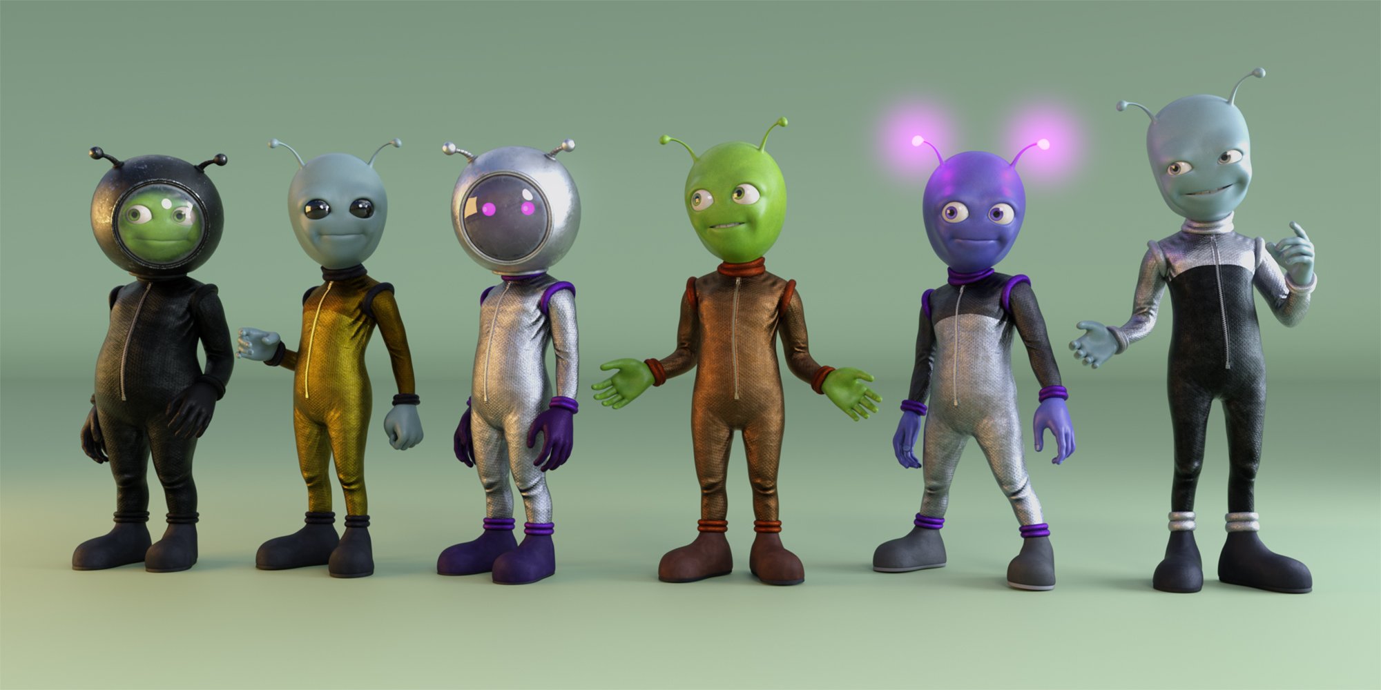 Aliens for Mister Bobble | Daz 3D