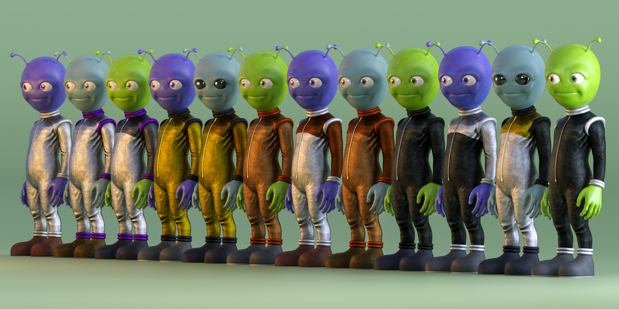 Aliens for Mister Bobble | Daz 3D