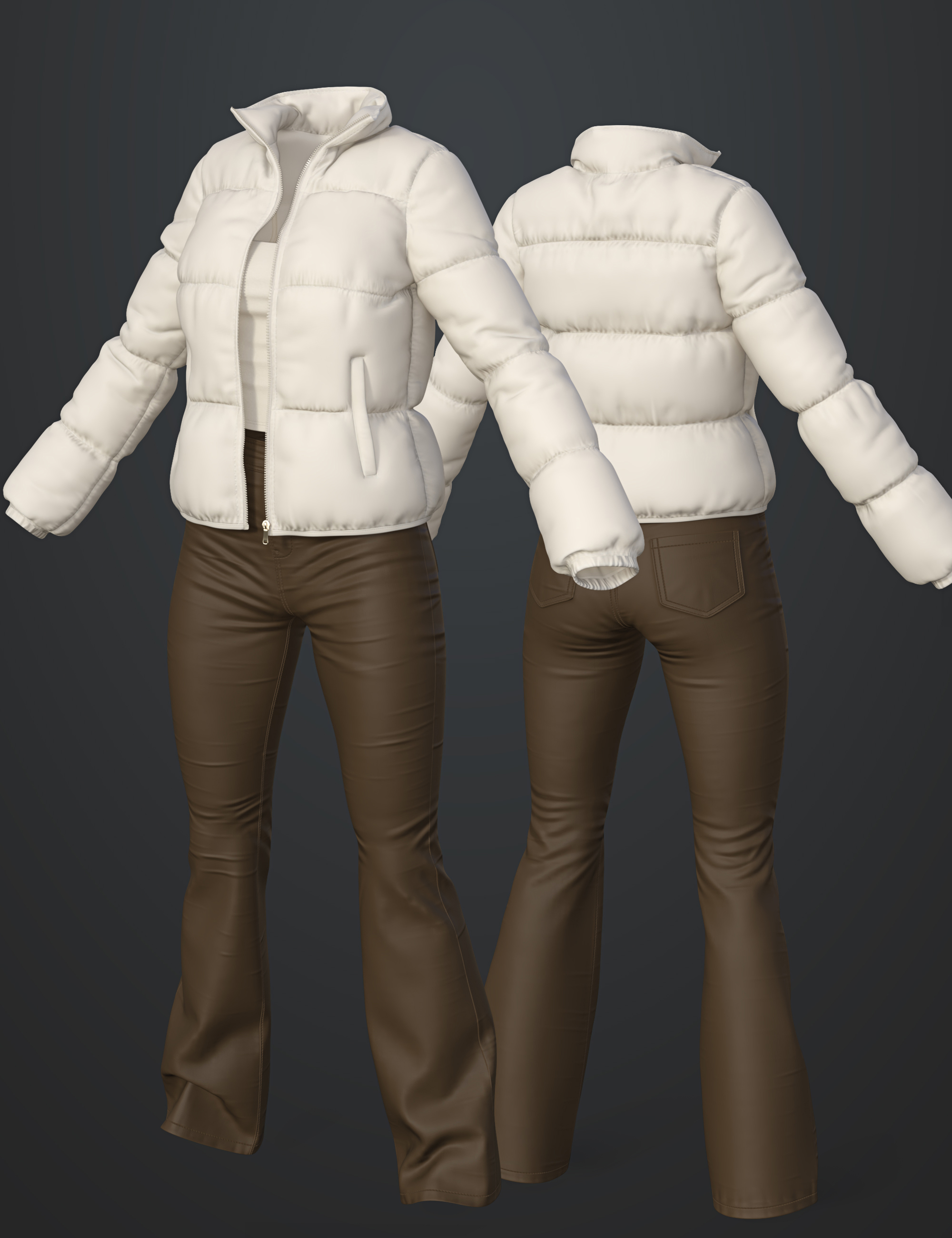 SU Winter Outfit for Genesis 9, 8.1, and 8 Female | Daz 3D