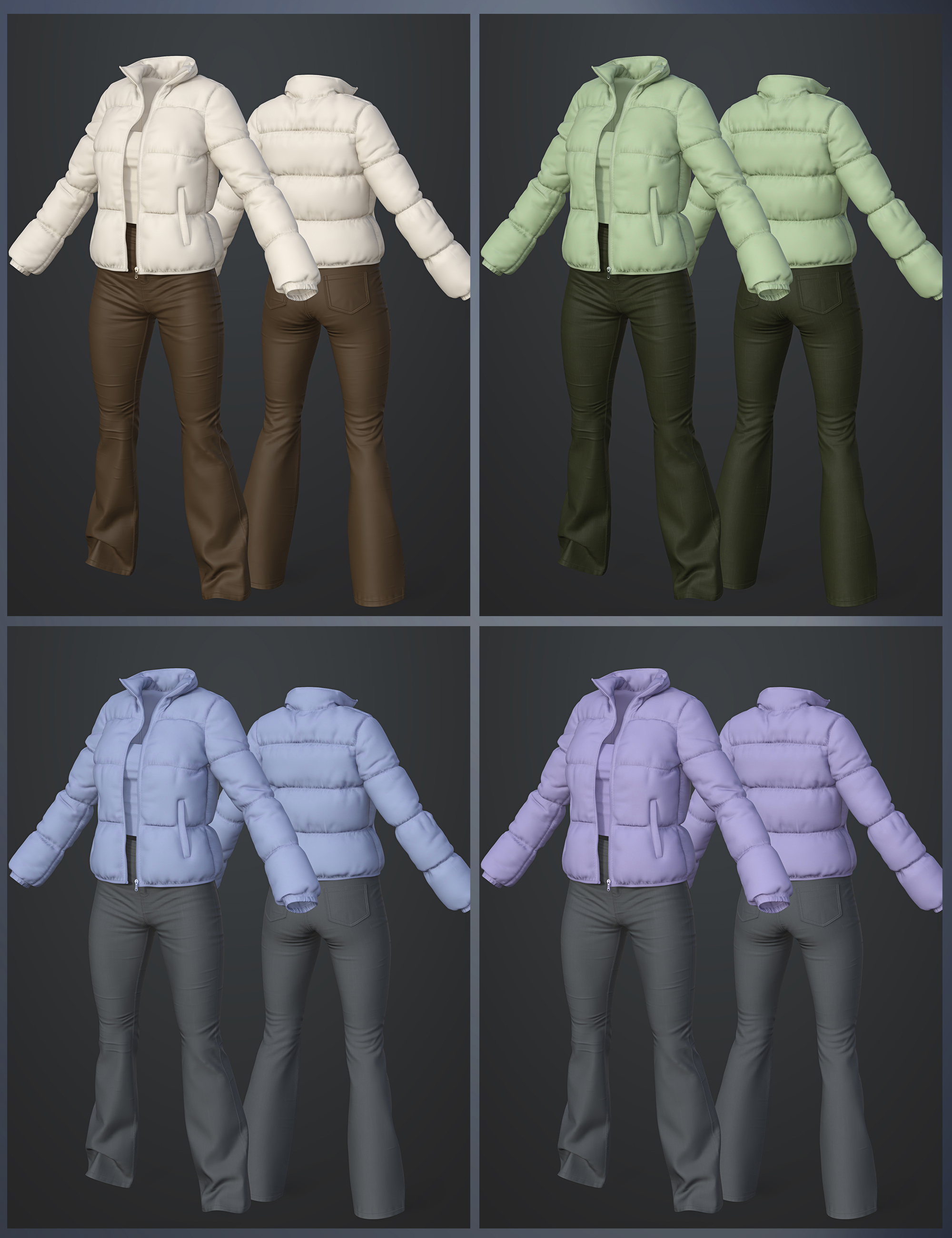 SU Winter Outfit for Genesis 9, 8.1, and 8 Female | Daz 3D