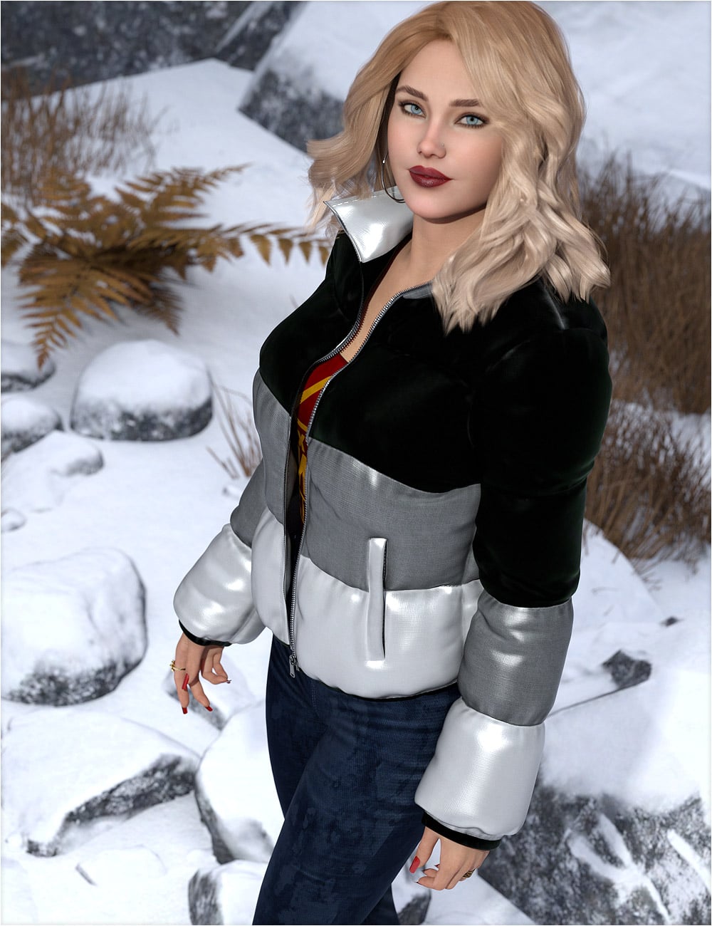 Freezing Textures for dForce SU Winter Outfit | Daz 3D