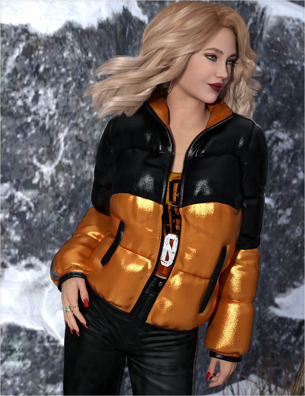 Freezing Textures for dForce SU Winter Outfit | Daz 3D