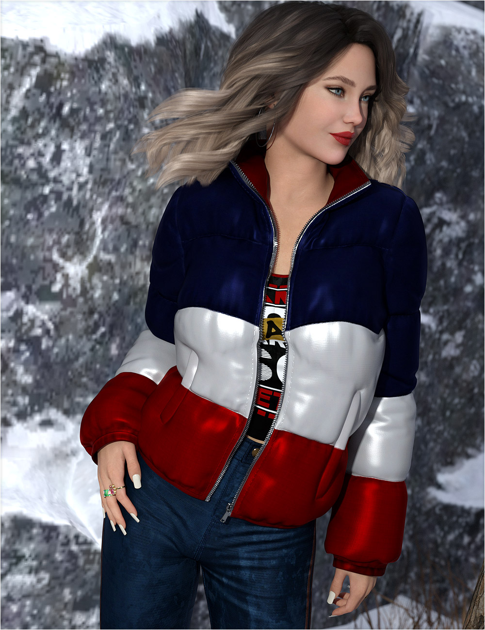 Freezing Textures for dForce SU Winter Outfit | Daz 3D