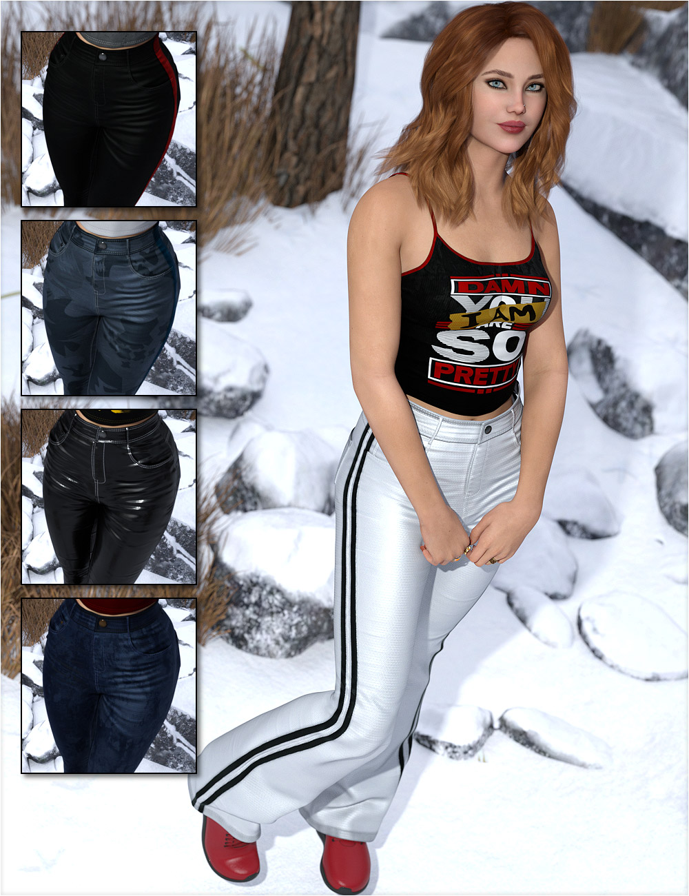Freezing Textures for dForce SU Winter Outfit | Daz 3D