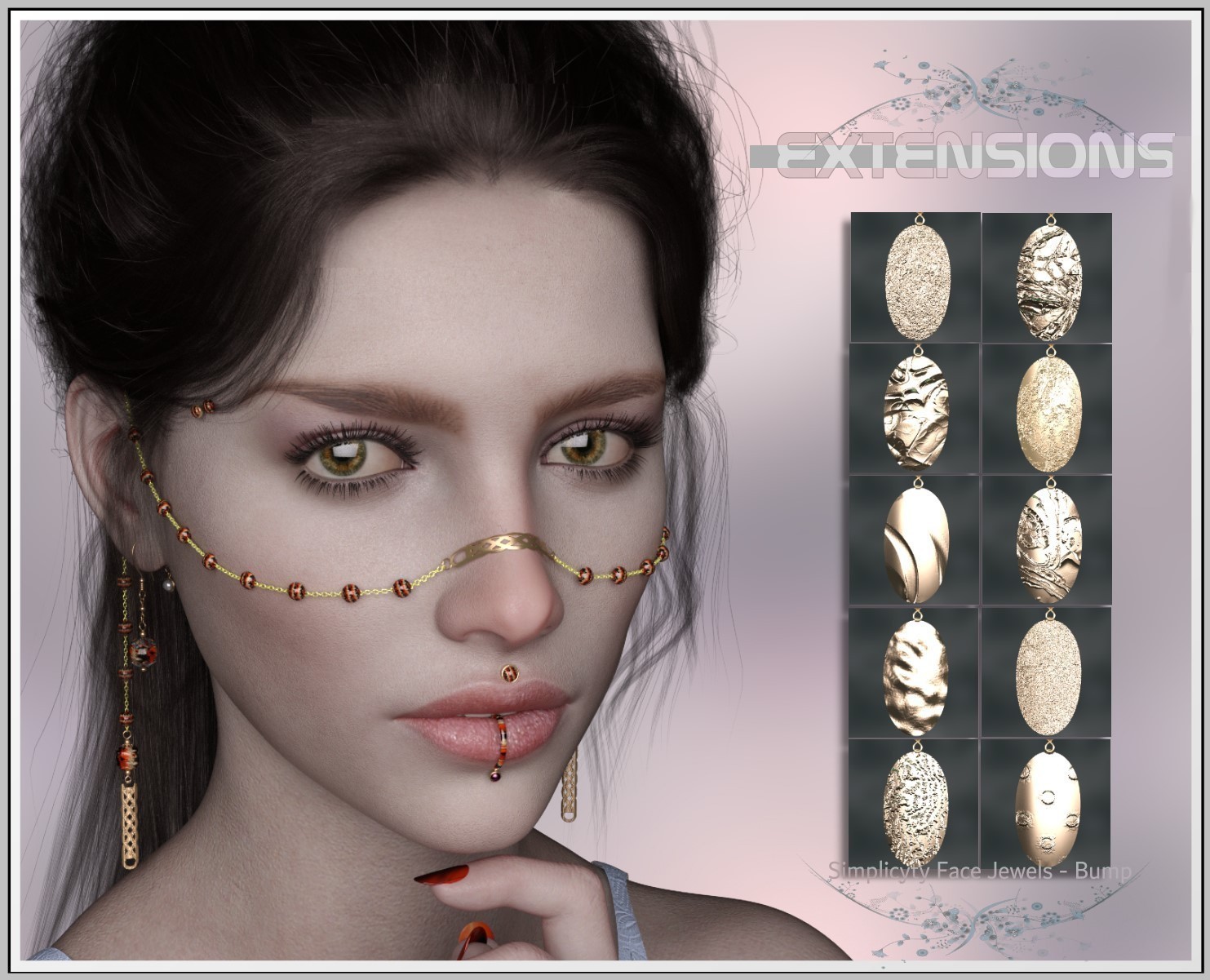 Extensions - Face Chains Add ON | Daz 3D