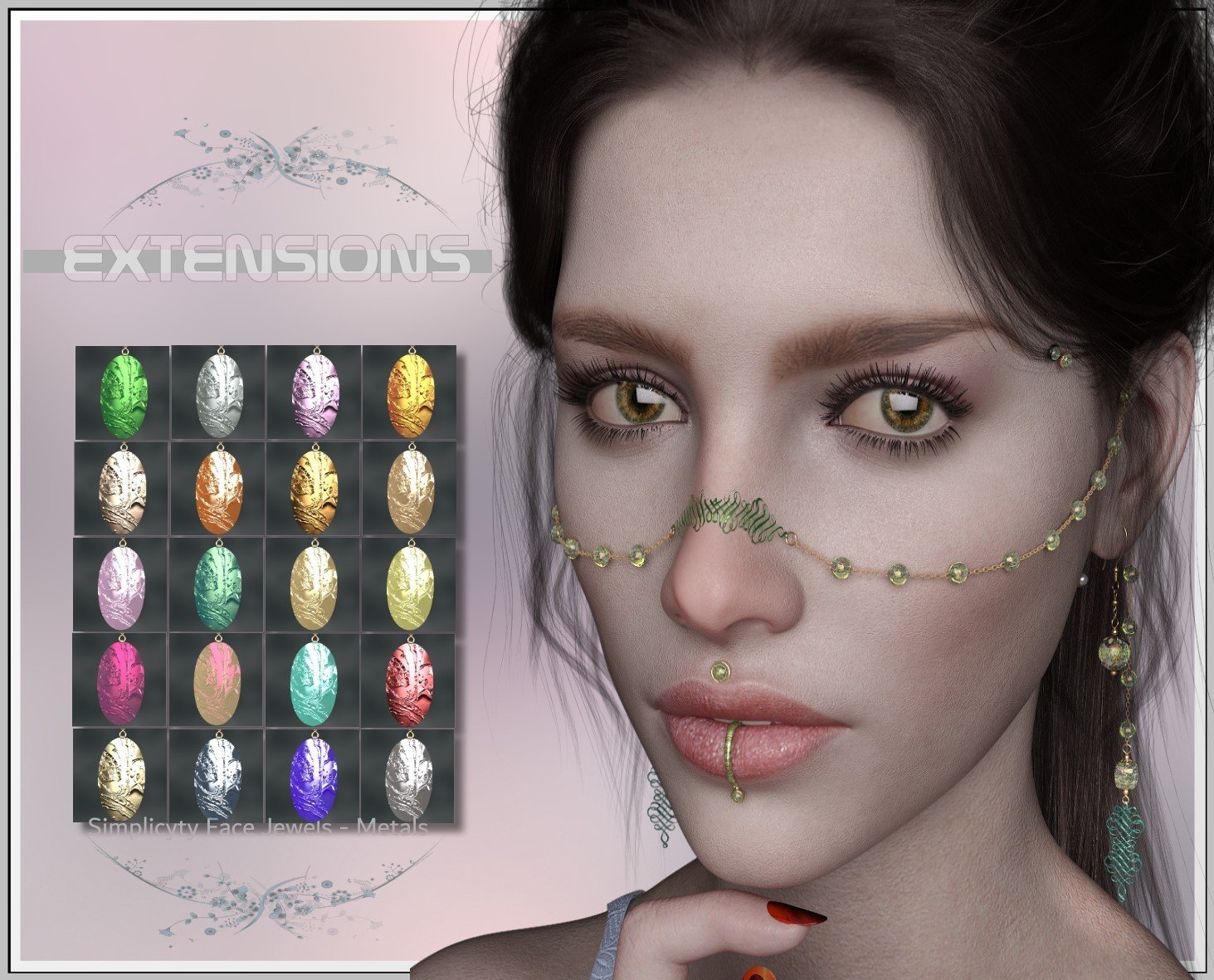 Extensions - Face Chains Add ON | Daz 3D