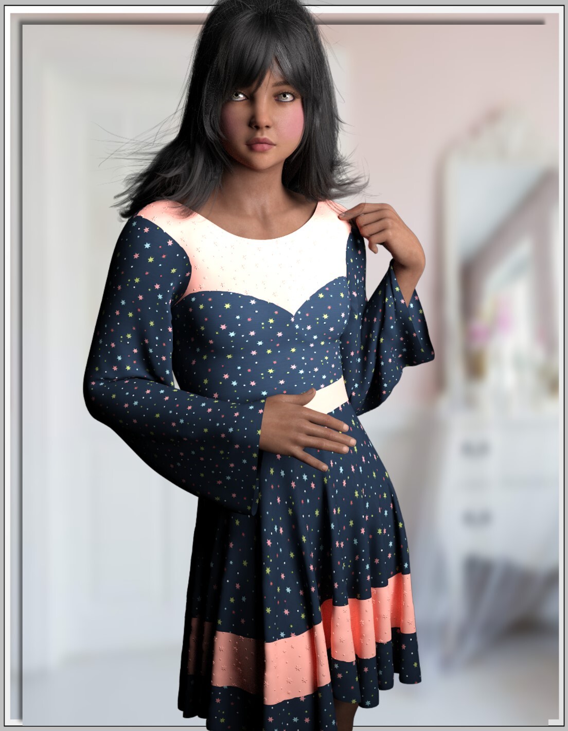Imani & Dress G9 Female | Daz 3D