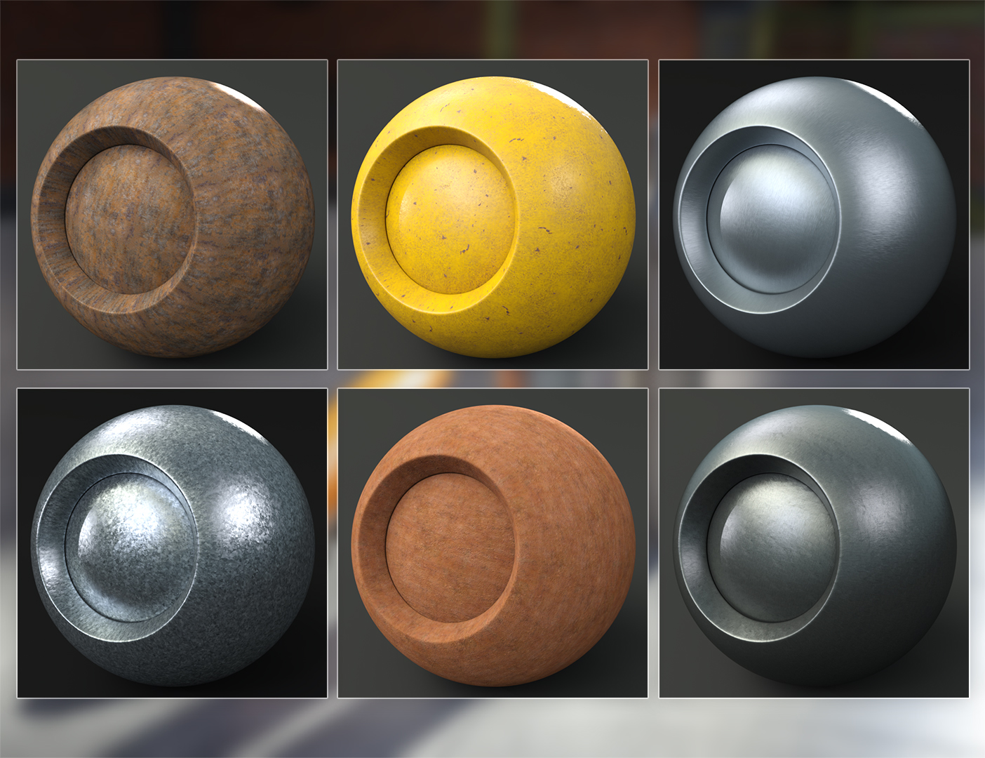 Industrial Metal - Iray Shaders | Daz 3D